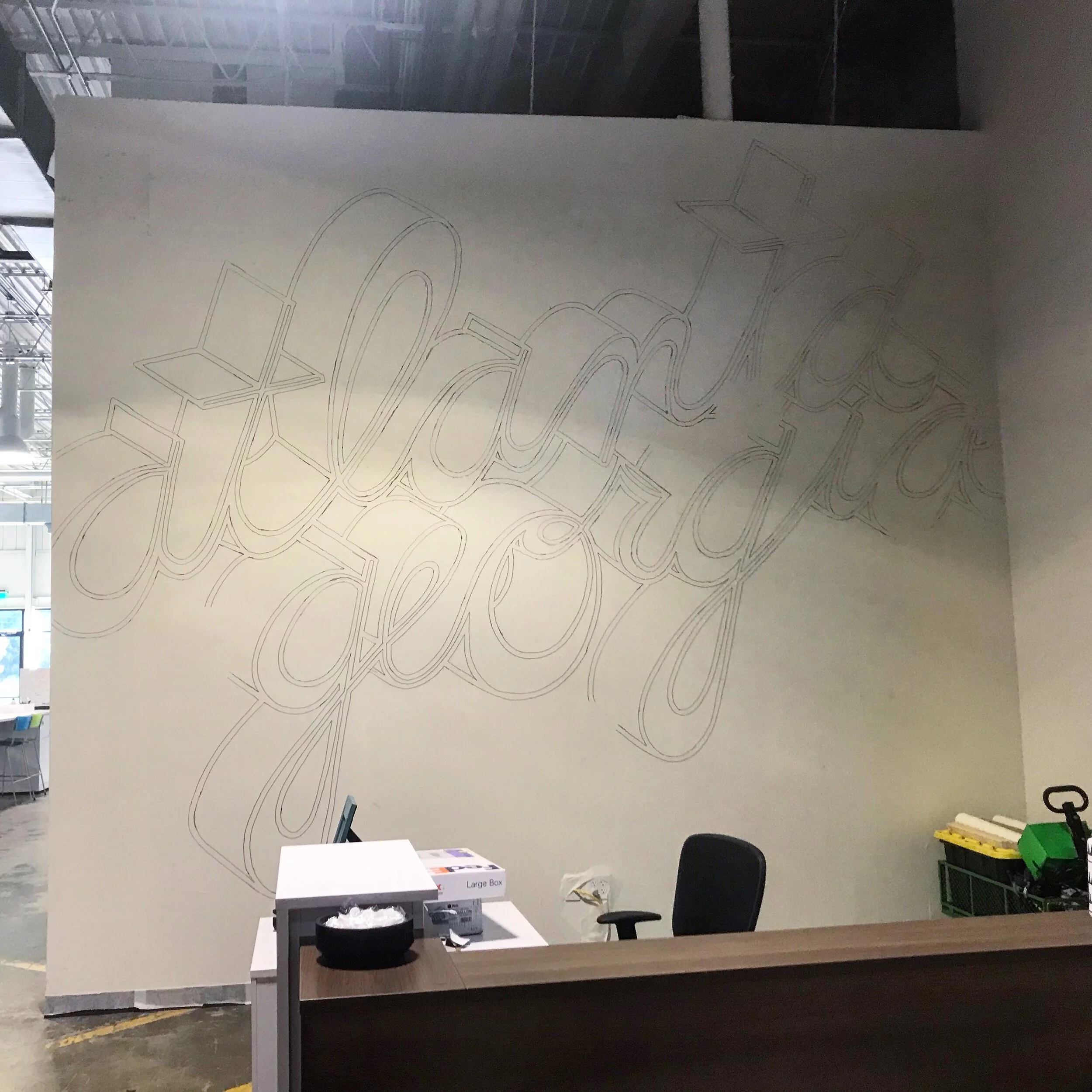 Google Fiber Mural by Tindel — The Creative Life