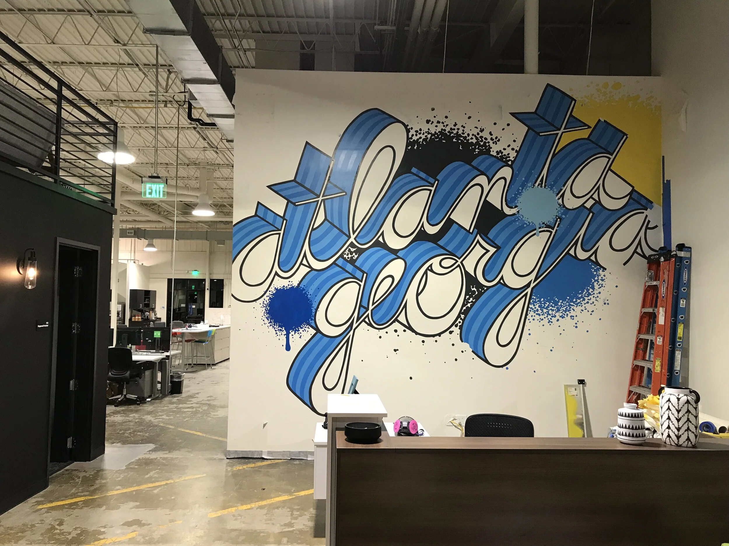 Google Fiber Mural by Tindel — The Creative Life