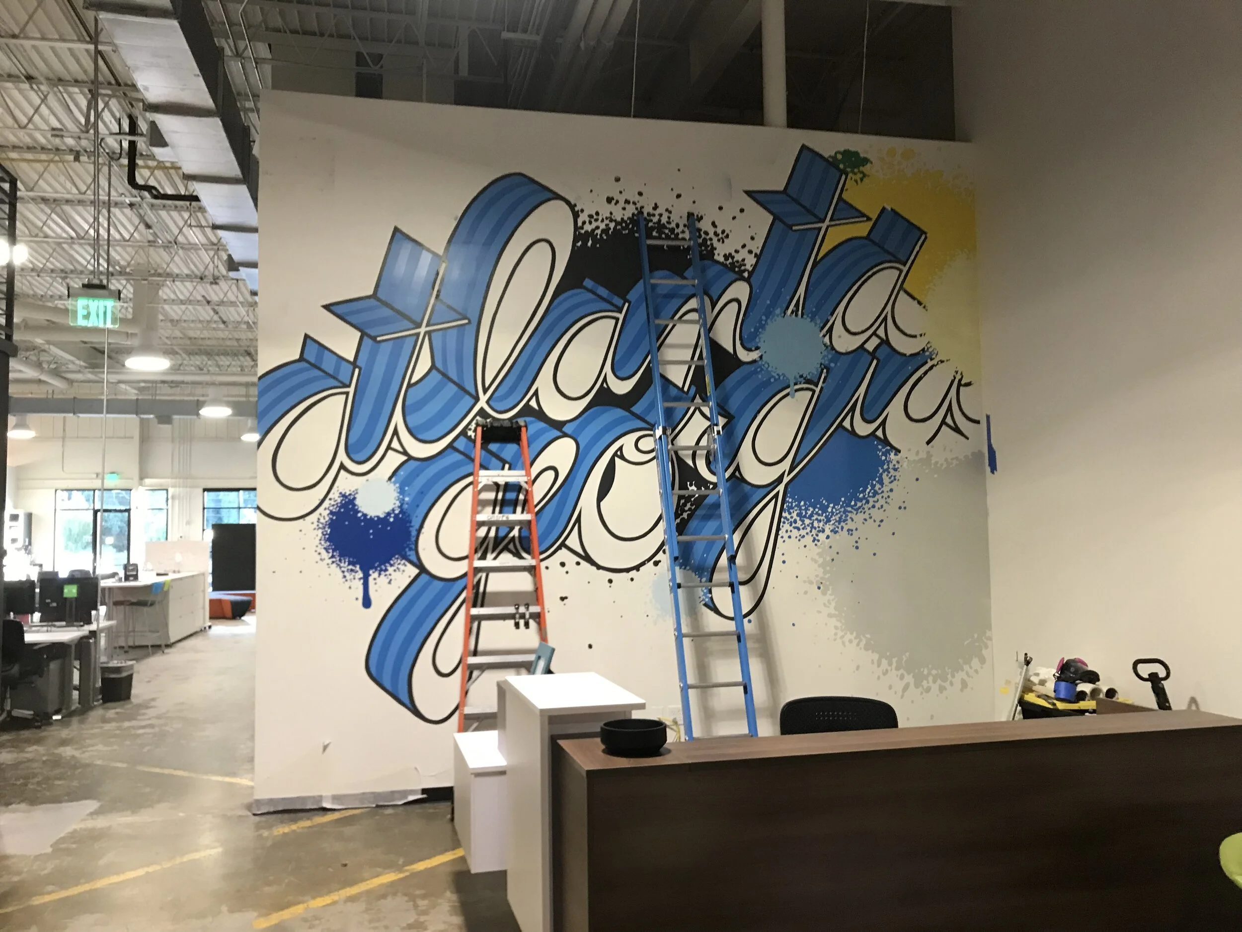 Google Fiber Mural by Tindel — The Creative Life