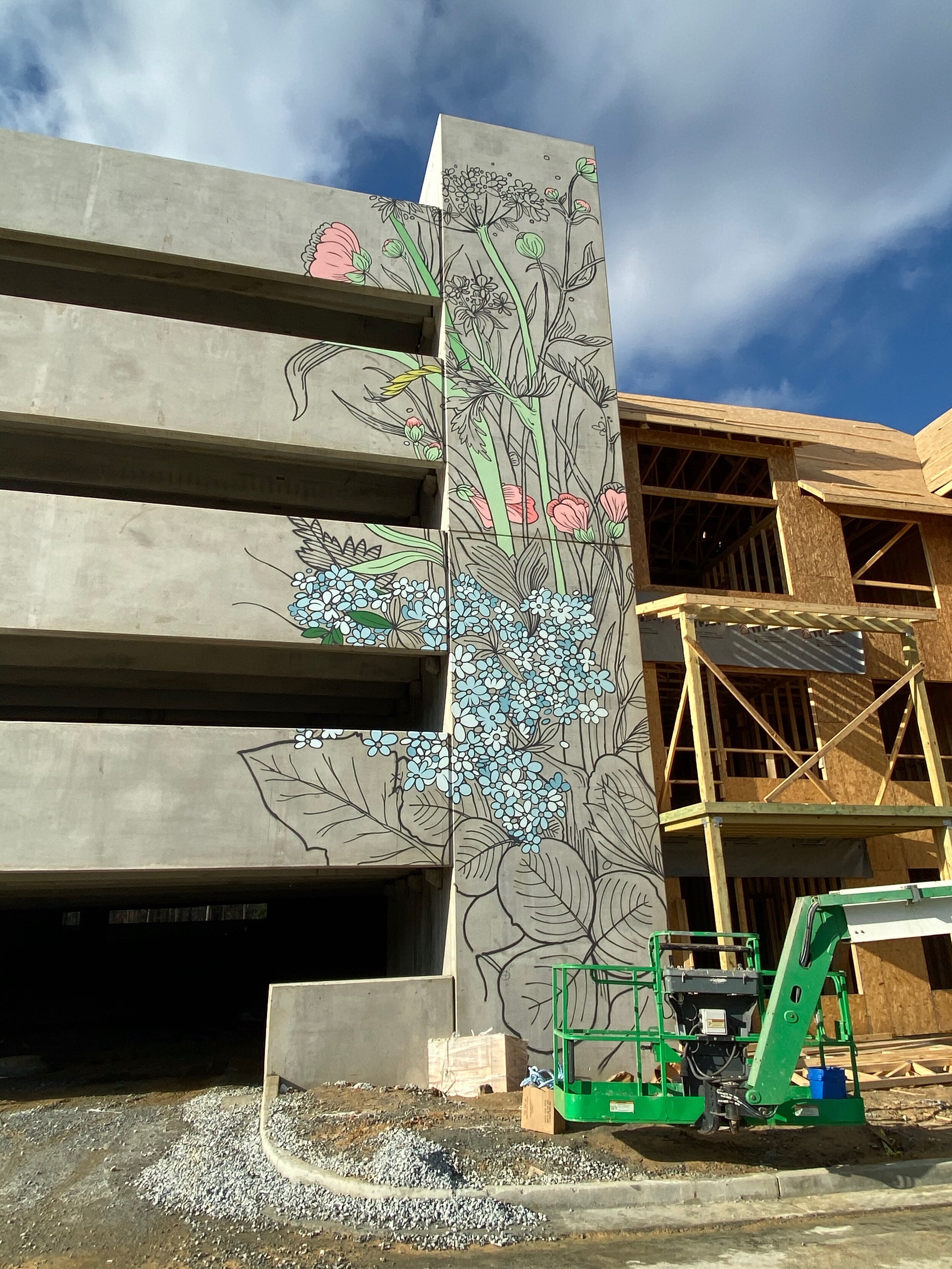 Floral Mural by Tindel - Broadstone Junction — The Creative Life