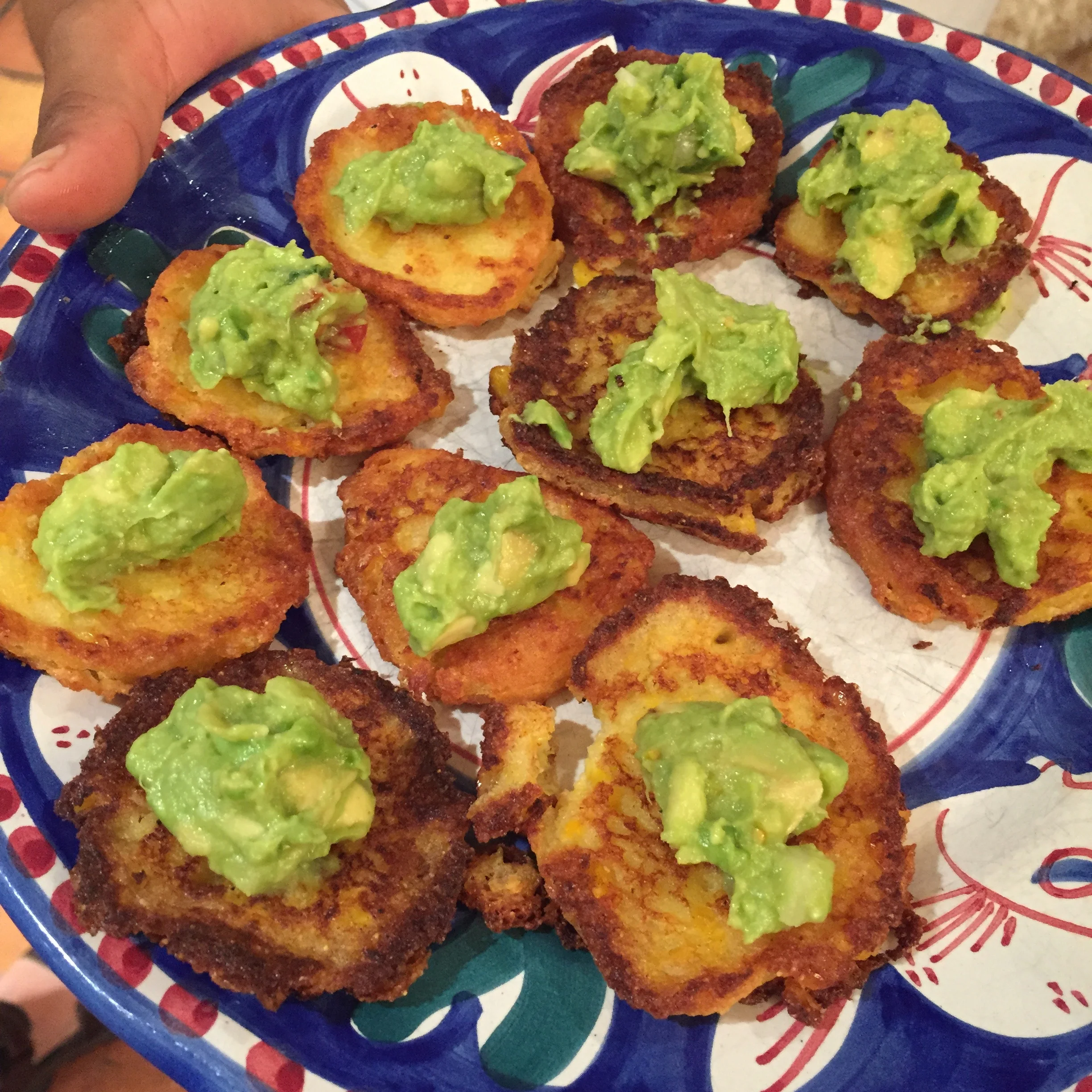 Lisa's Famous Guacamole With Savory Corn Cakes — The Wine Chef