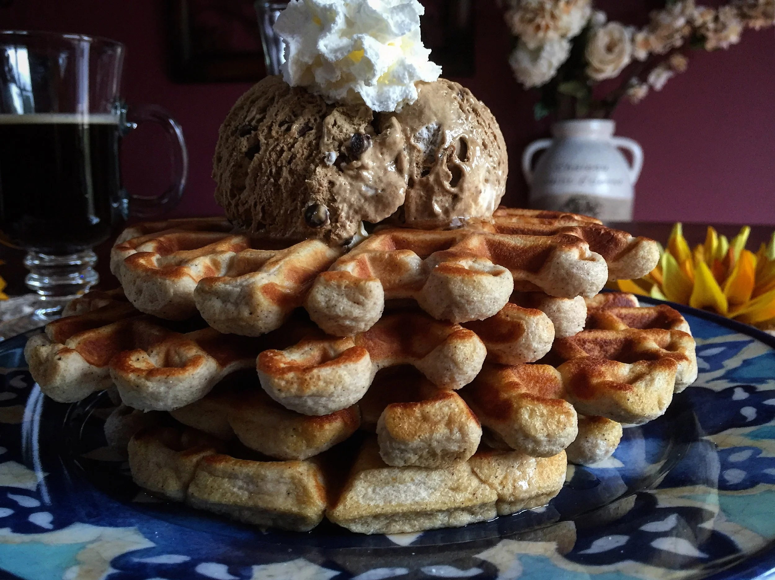 "Protein Packed Belgian Waffles" — Definitely Delish