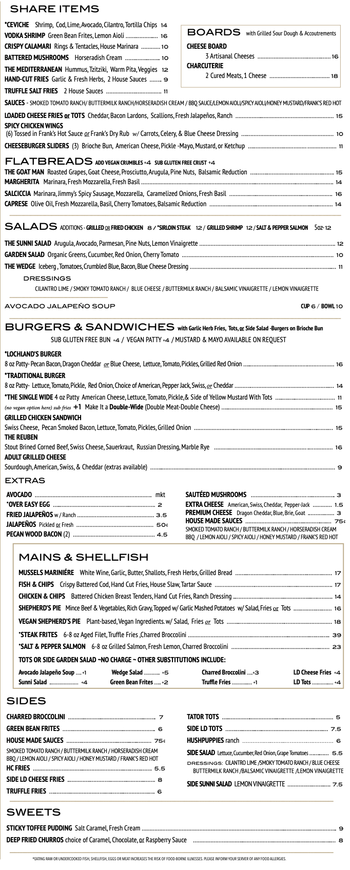 Main Menu Image — Welcome to Lochland's