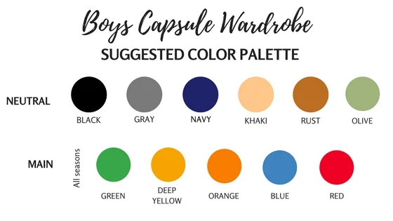 Boy's Color Palettes — Frump Fighters | Easy Fashion for Moms