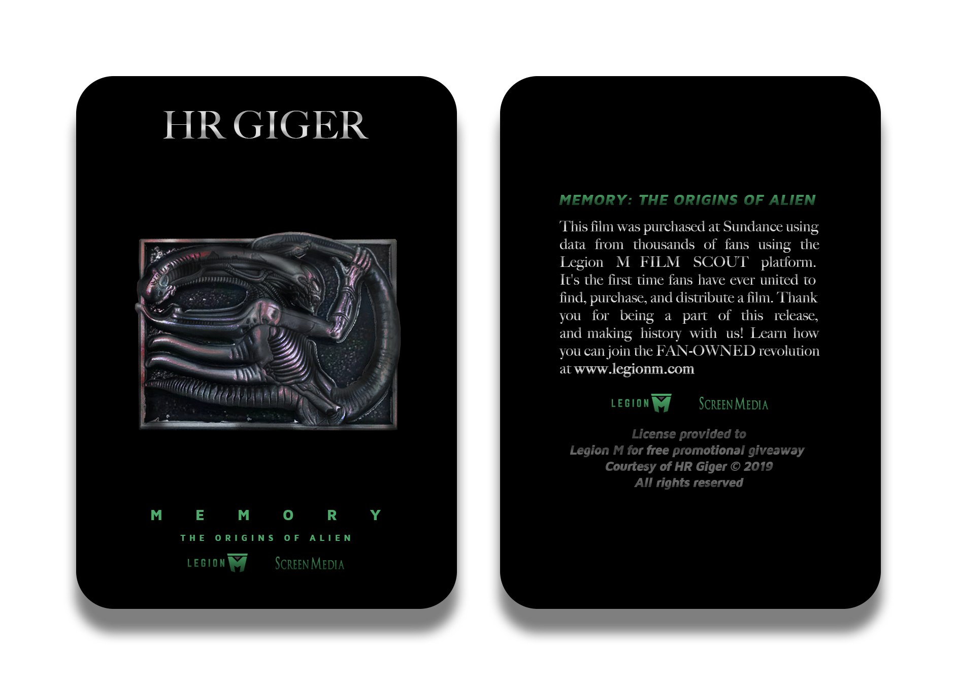 Limited-Edition ALIEN pins for Memory: The Origins of Alien — Legion M