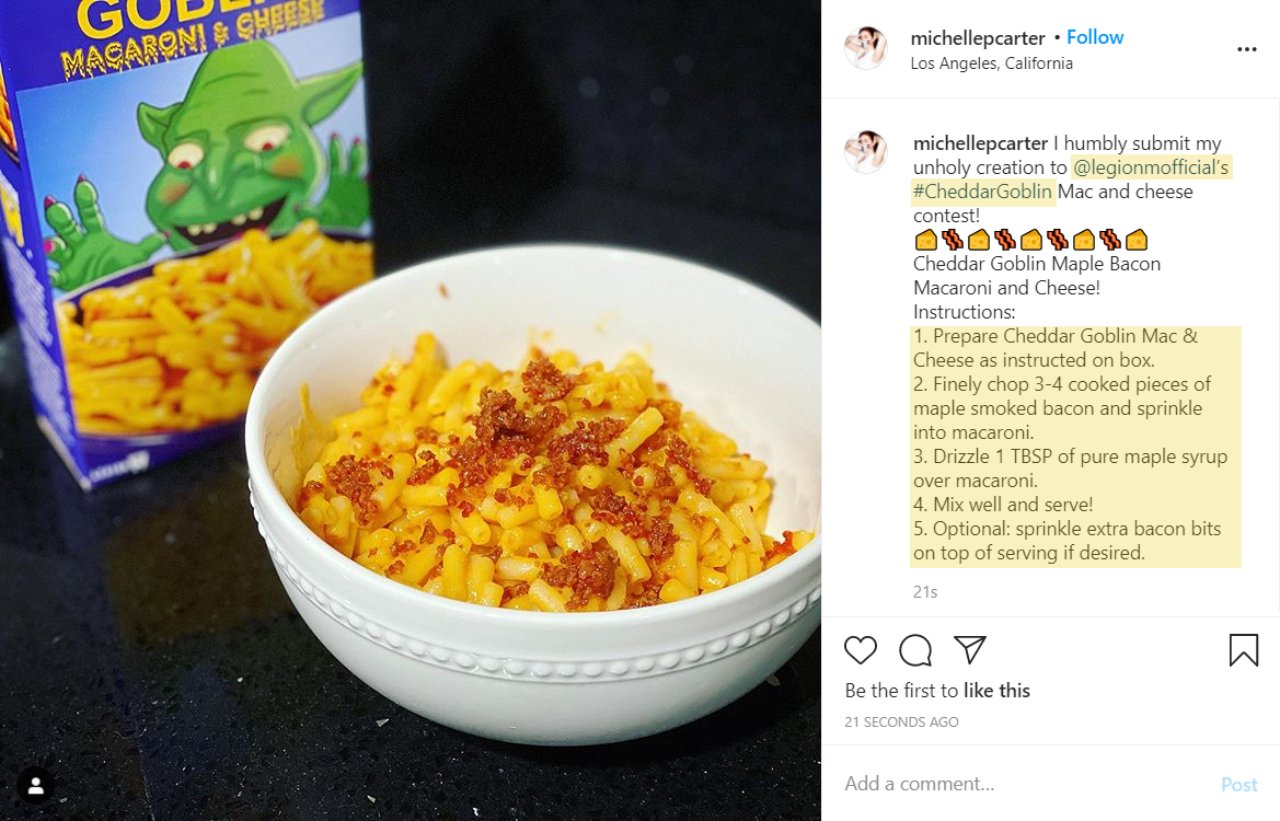Create your own Cheddar Goblin Mac and Cheese creation, and you could ...