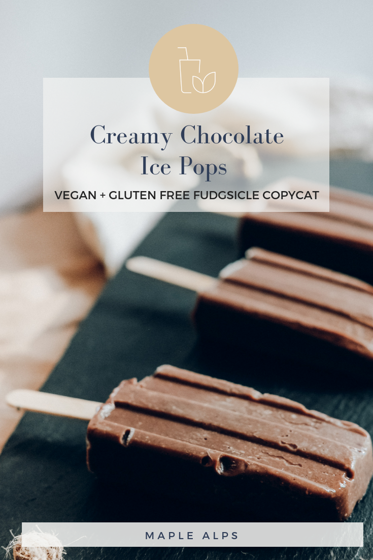 Creamy Chocolate Ice Pops (vegan + gluten free fudgsicle copycat ...