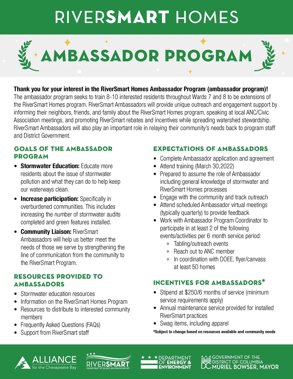 RiverSmart Homes Ambassador — Clean Water Starts Here