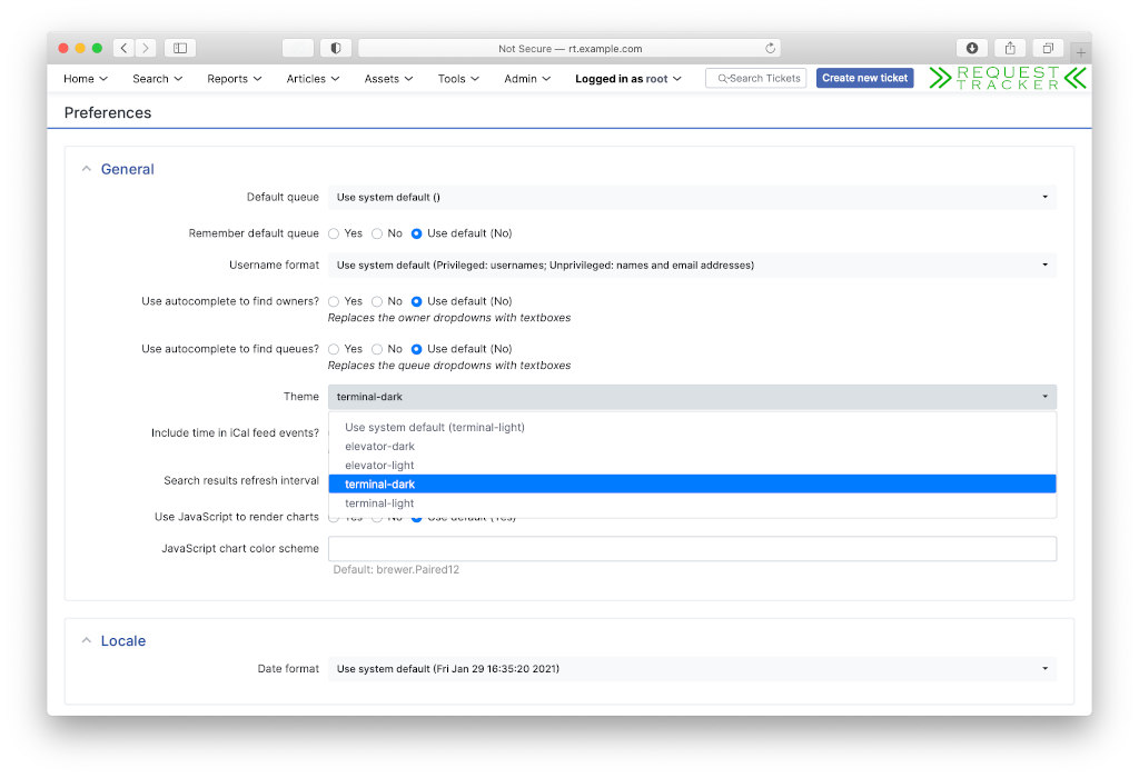 Retro Chic Theme for RT – Request Tracker
