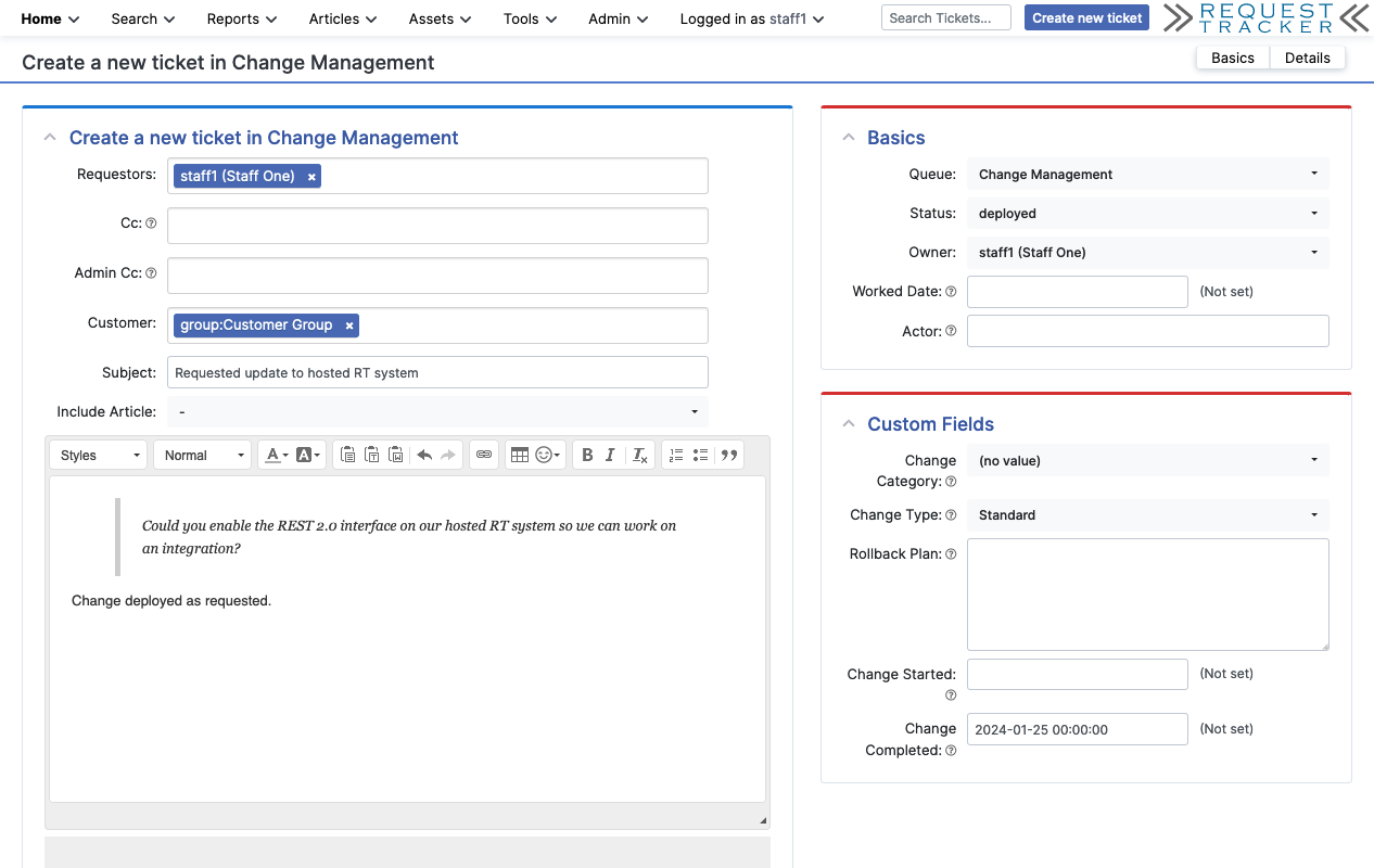 Streamlining Change Management with Simple Request Tracker Extension – Request Tracker