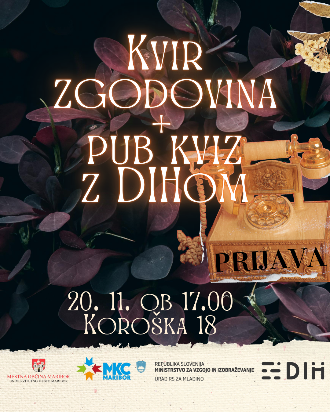 Kvir zgodovina in pub kviz — MKC Maribor