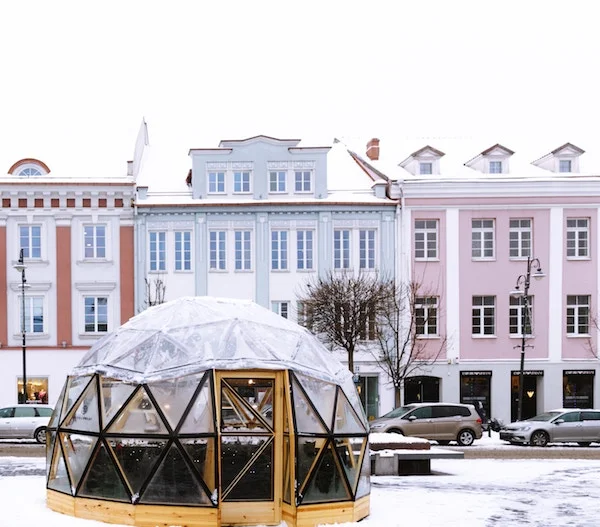 The latest way to drink & dine outside this winter? Domes, of course ...
