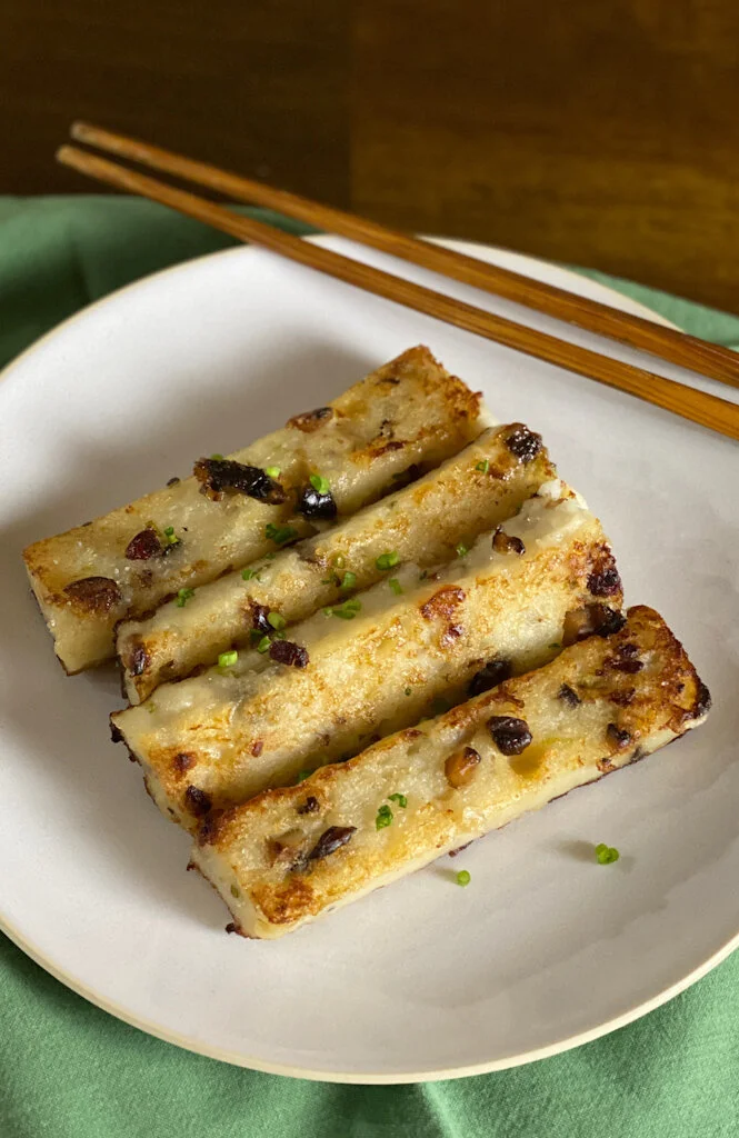 The Woks of Life Turnip Cake (Lo Bak Go) — Cooks Without Borders