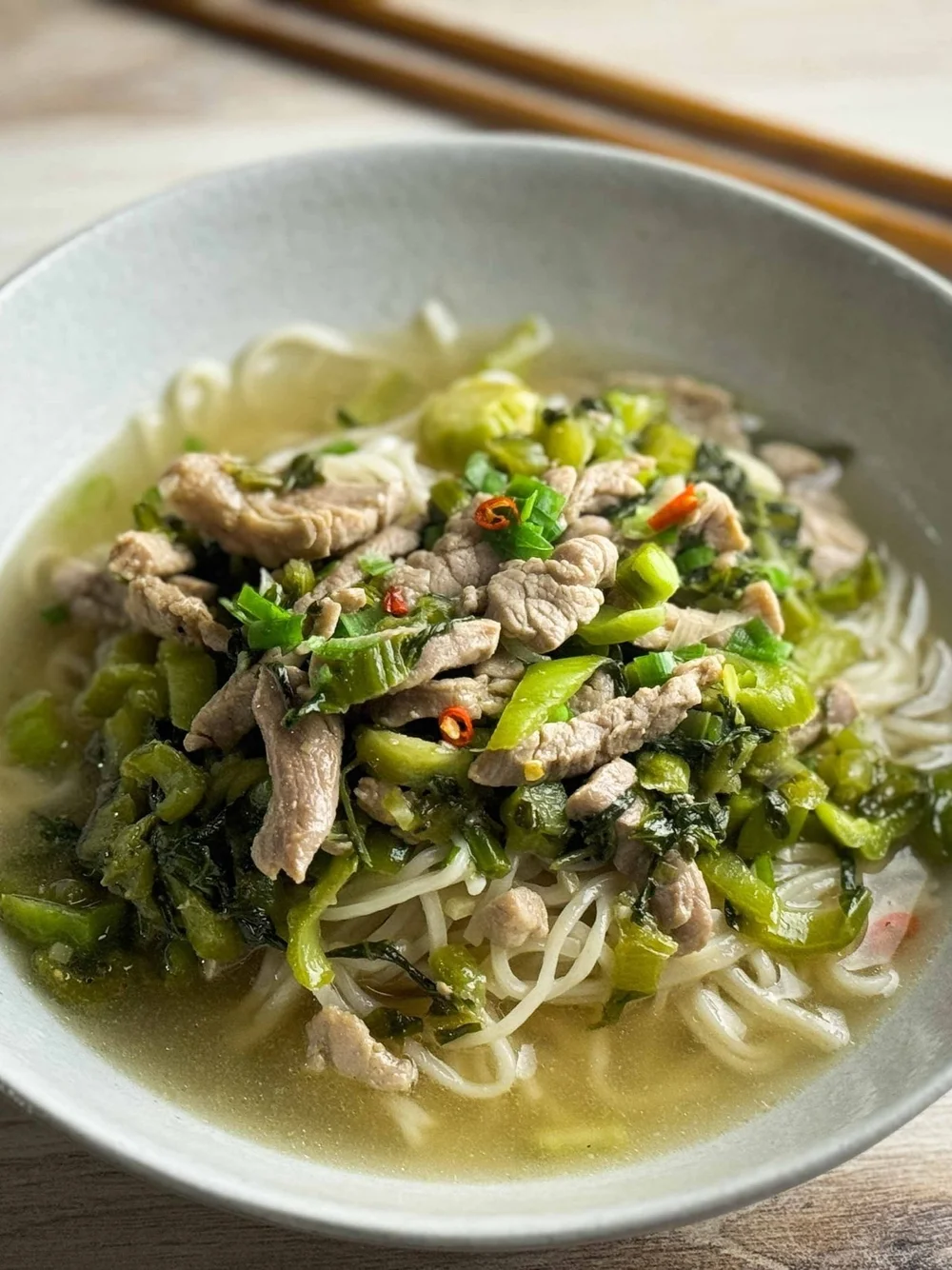 Pickled Mustard and Pork Noodle Soup (Zha Cai Rou Si Mian) — Cooks ...