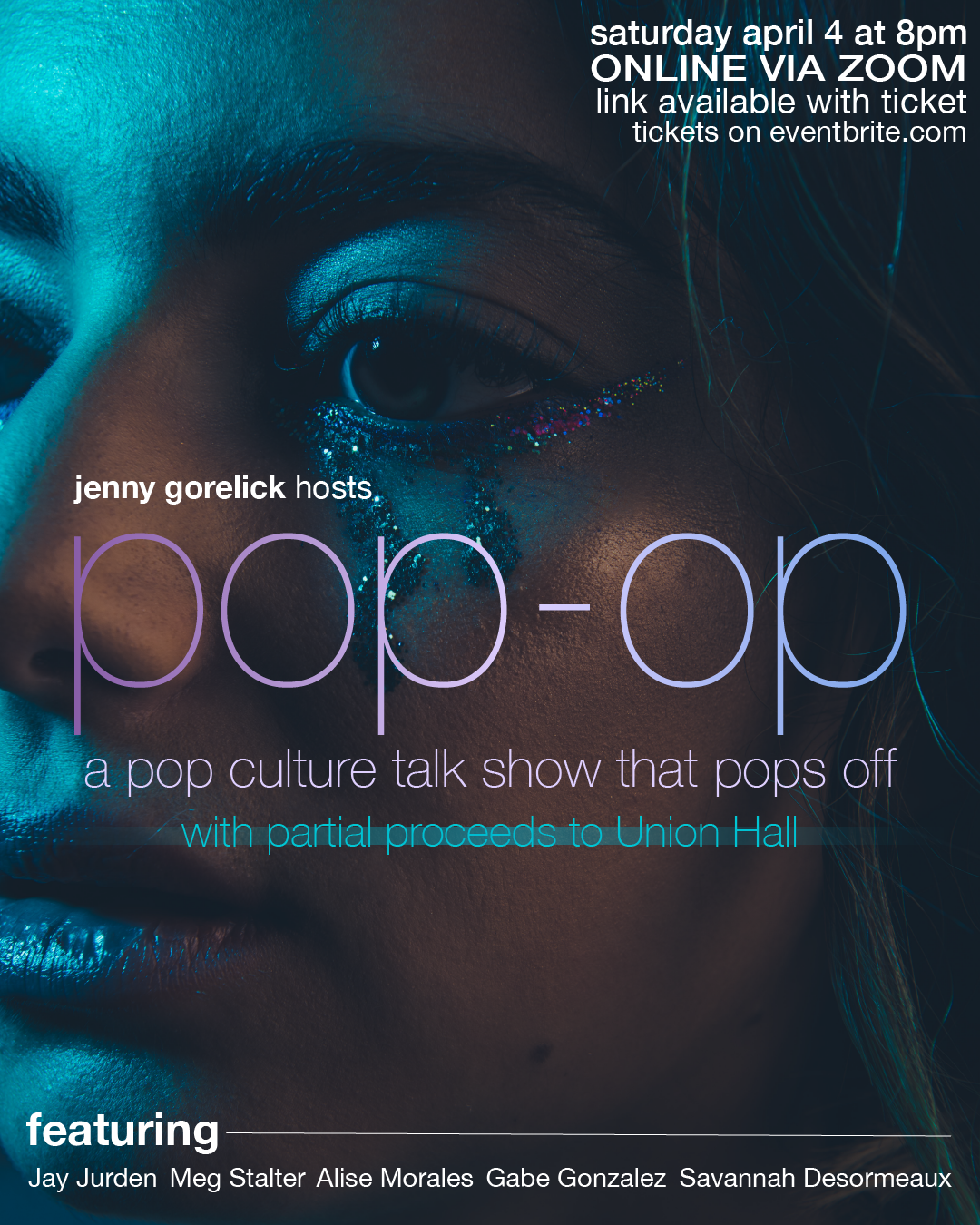 PopOp! The Pop Culture Talk Show that Pops Off! — Jenny Gorelick