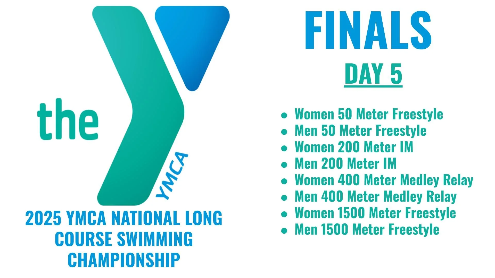2025 YMCA NATIONAL LONG COURSE SWIMMING CHAMPIONSHIP | LIVE and Video ...