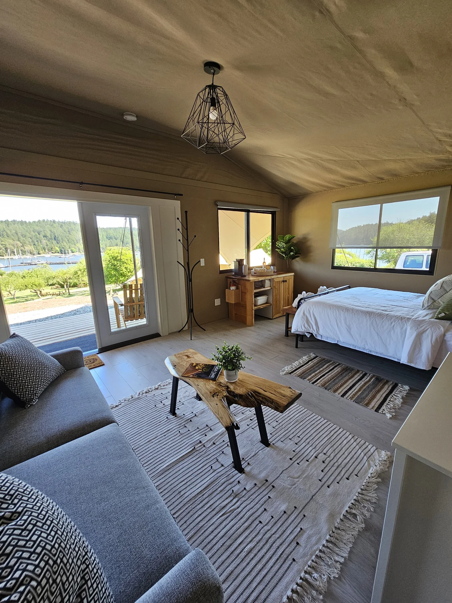 Glamping Tents In BC | Book Glamping | Port Browning Marina