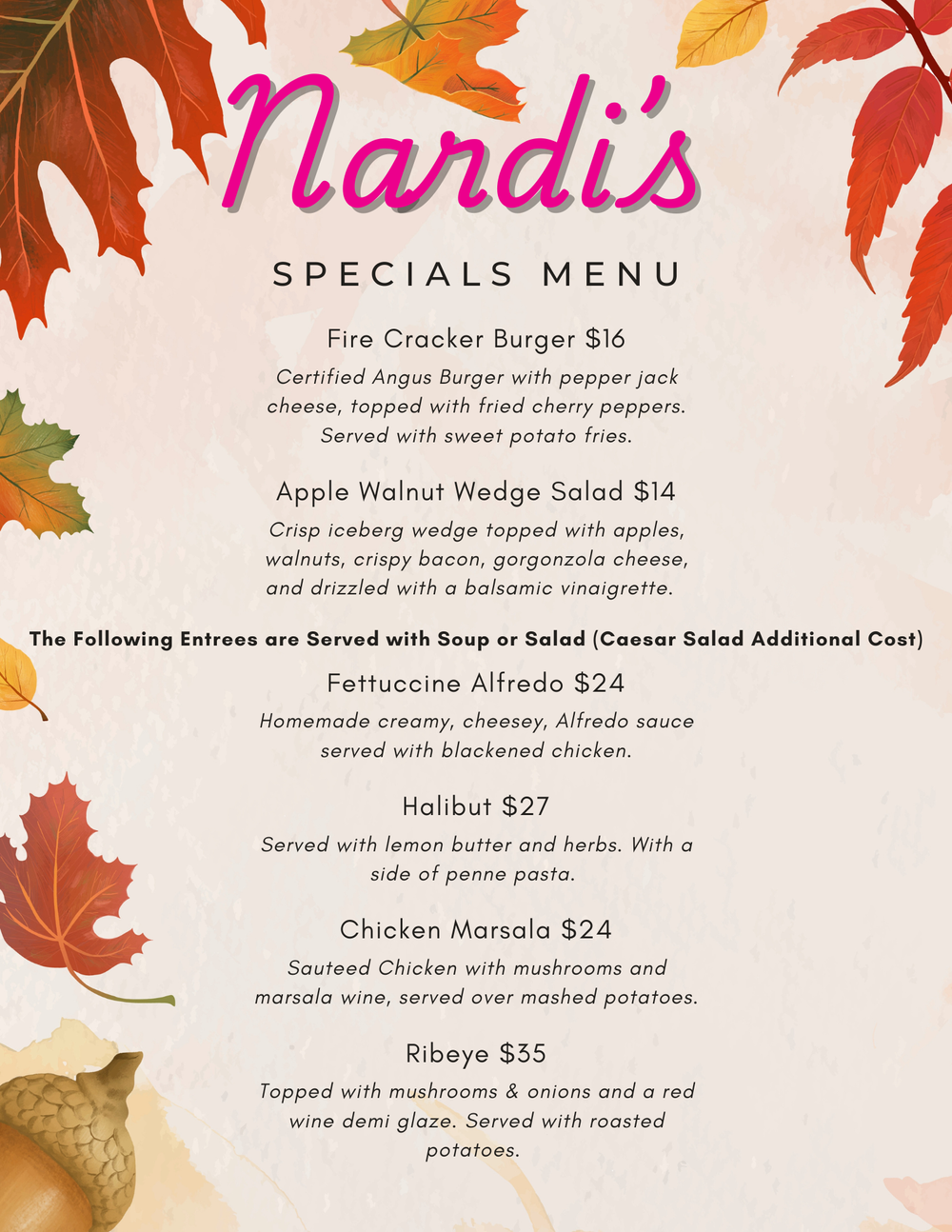 Welcome to Nardi's Tavern