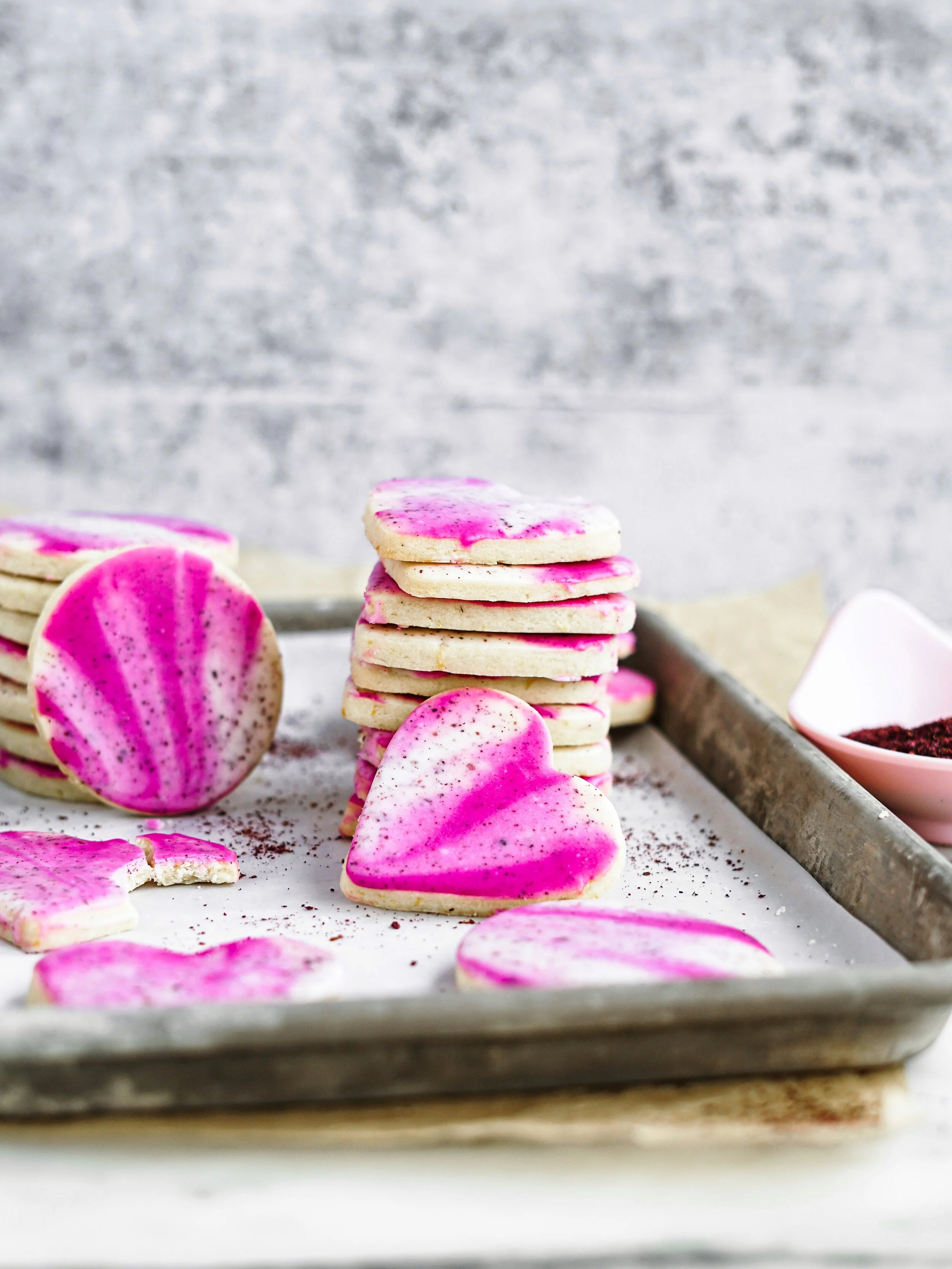 Lemon Shortbread with Sumac Icing — ELENA BESSER