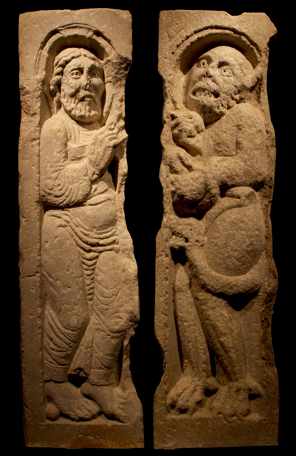 Two Fragments of a Relief with the Temptation of Christ — Glencairn Museum