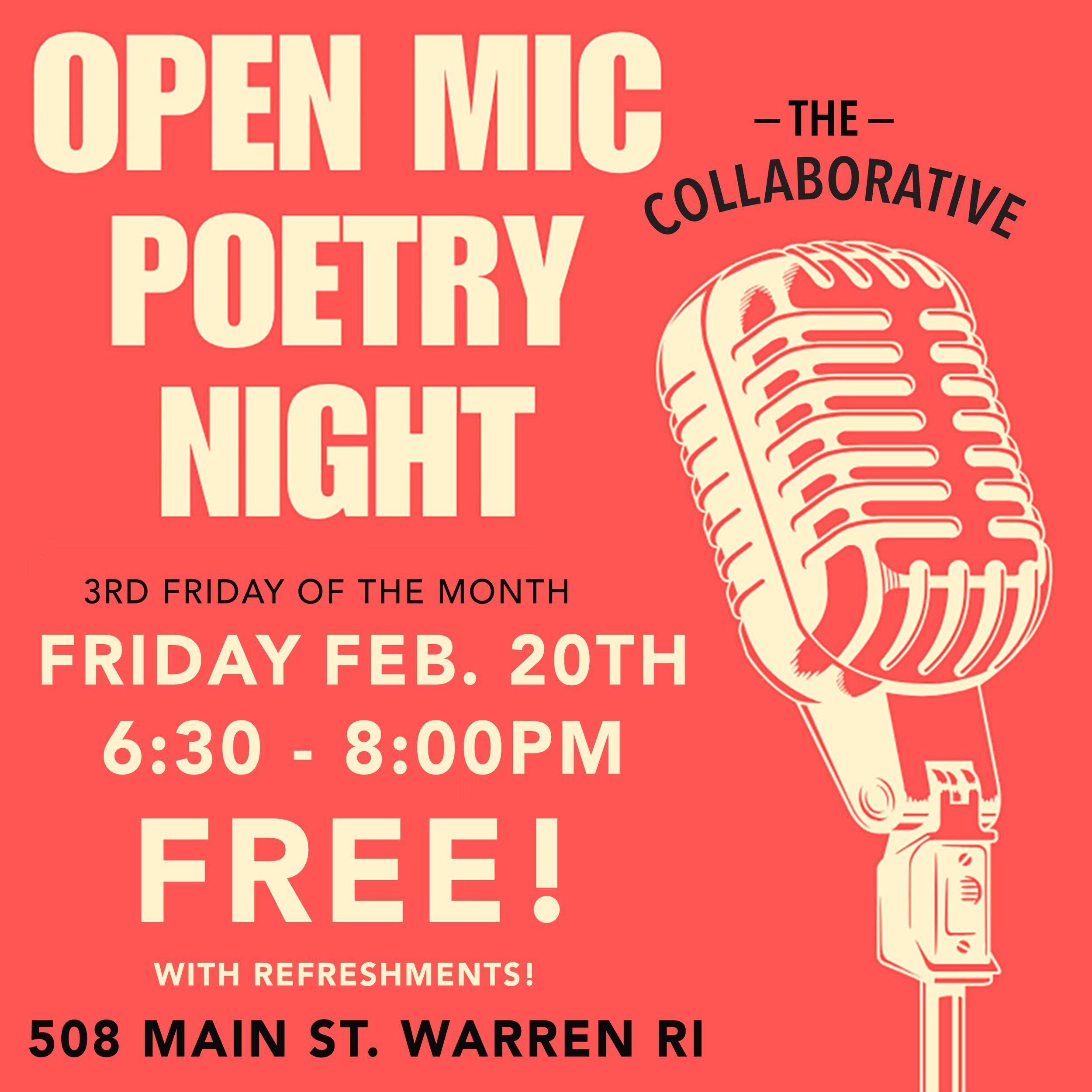 Open Mic Poetry Night — The Collaborative