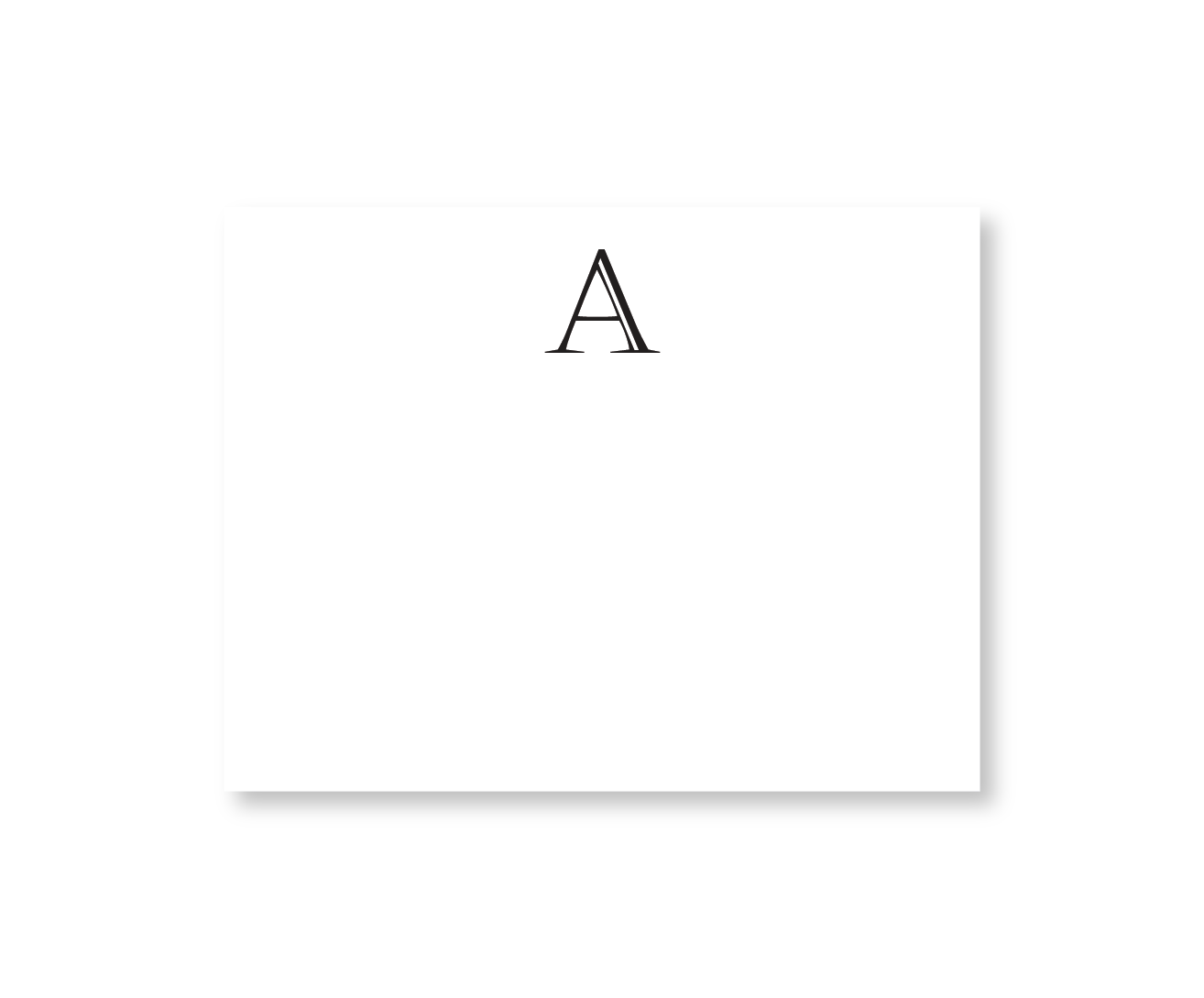 Custom Monogram Note Cards Put It On Paper Stationery