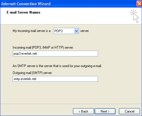 Email Setup — Evertek