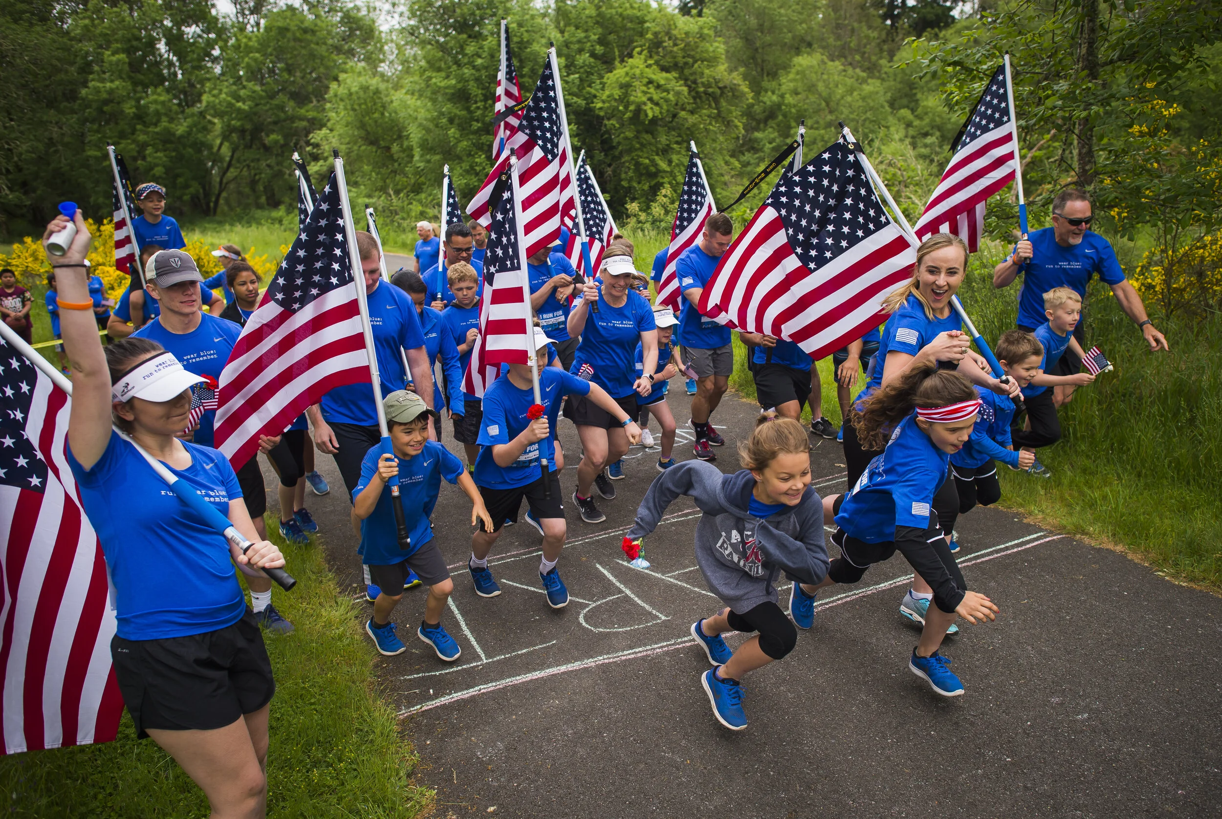 Gold Star Youth Mentorship — wear blue: run to remember