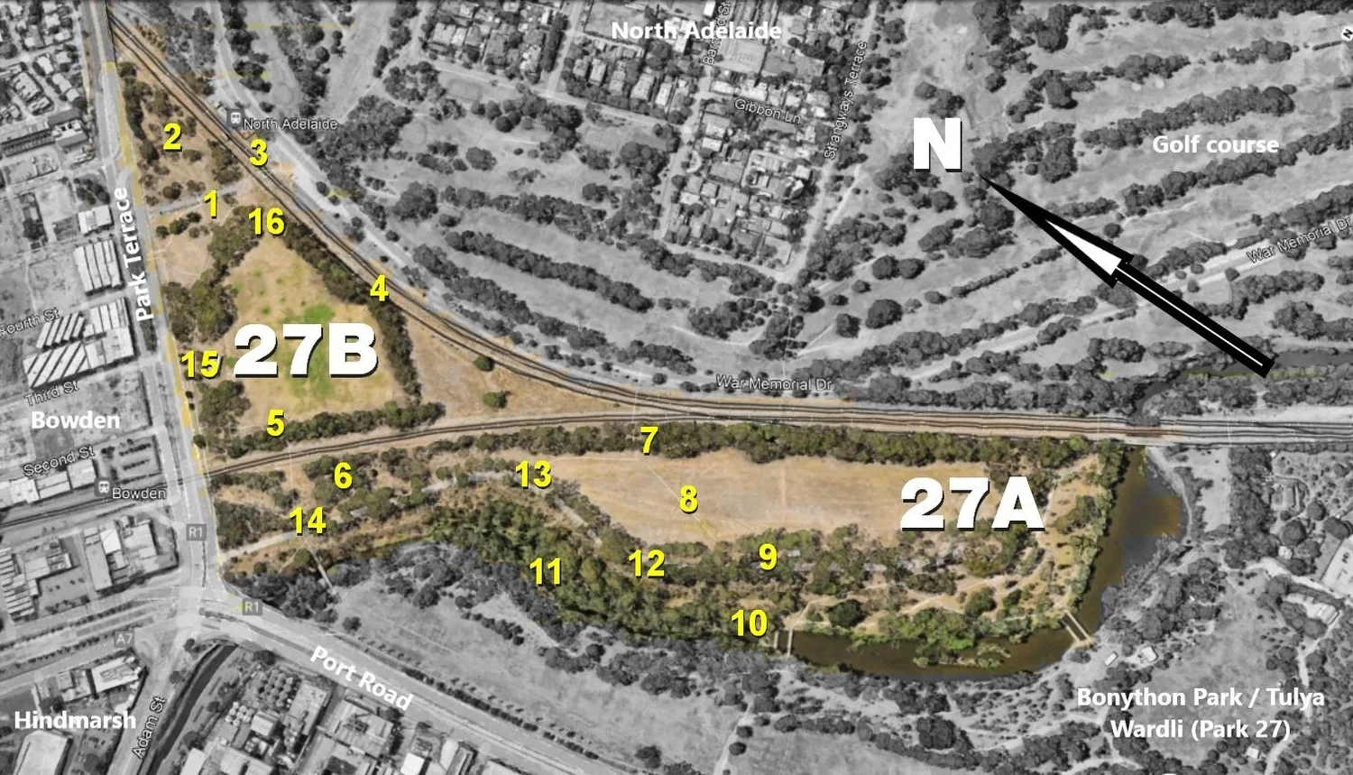 Parks 27A and 27B Tour — Adelaide Park Lands Association