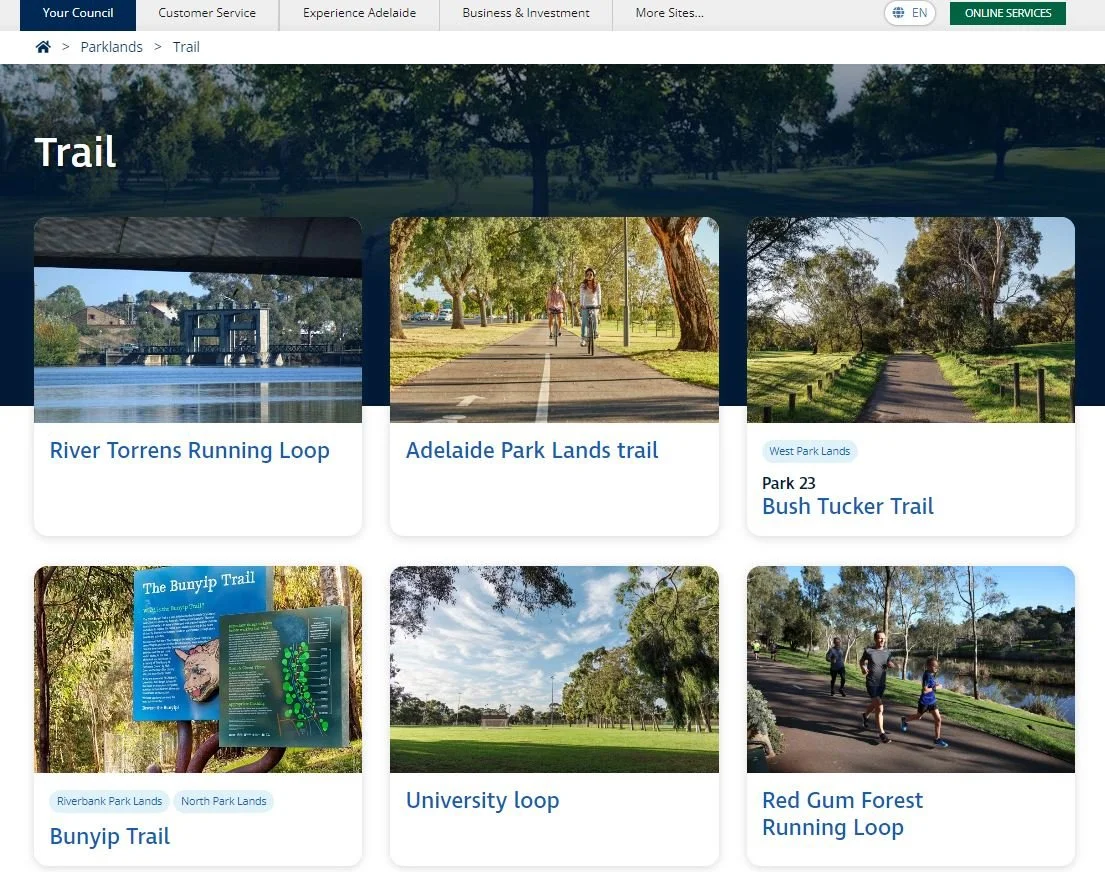 More Guidance and maps — Adelaide Park Lands Association