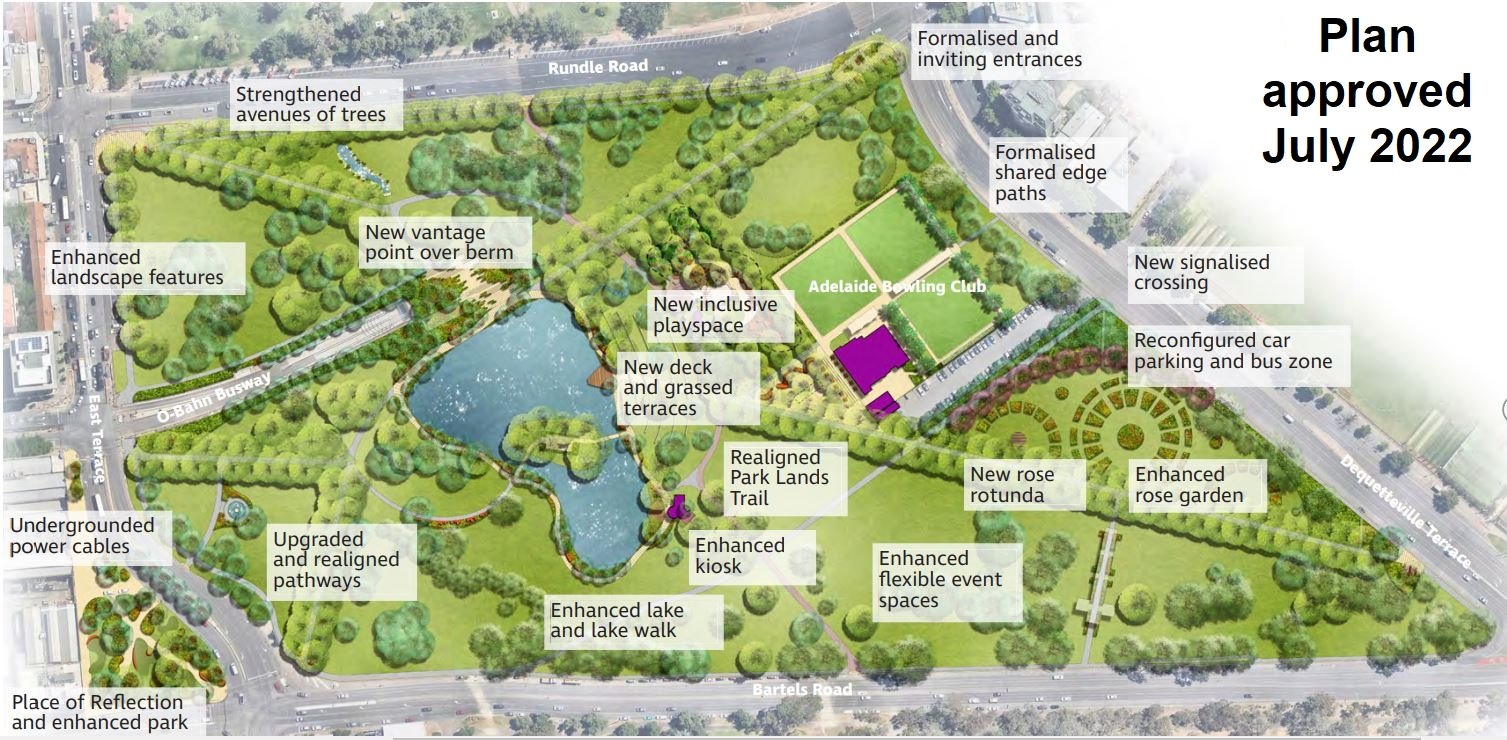 21-Year lease for rebuilt kiosk — Adelaide Park Lands Association