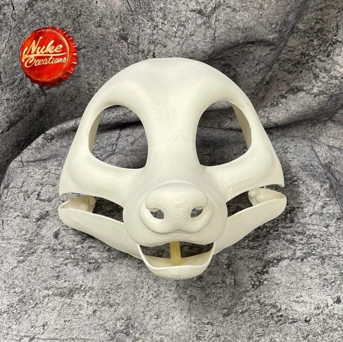 raccoon semi-toony head base (3D printed) — Nuke Creations