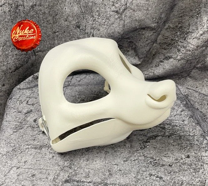 raccoon semi-toony head base (3D printed) — Nuke Creations