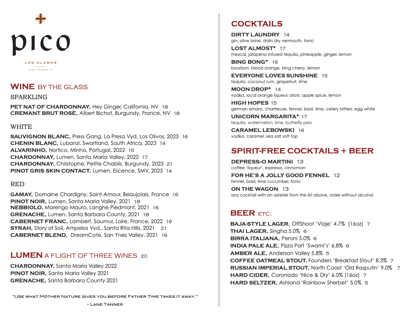 Dinner — Pico Los Alamos