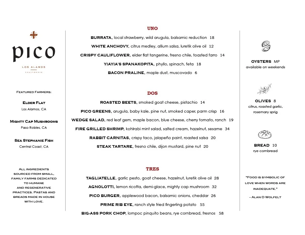 Dinner — Pico Los Alamos