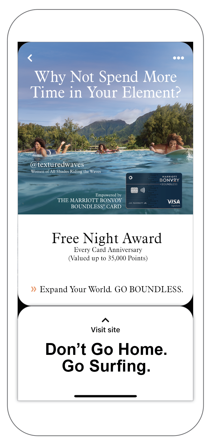 Marriott Bonvoy Boundless Card: Expand Your World Campaign — Tom Daley