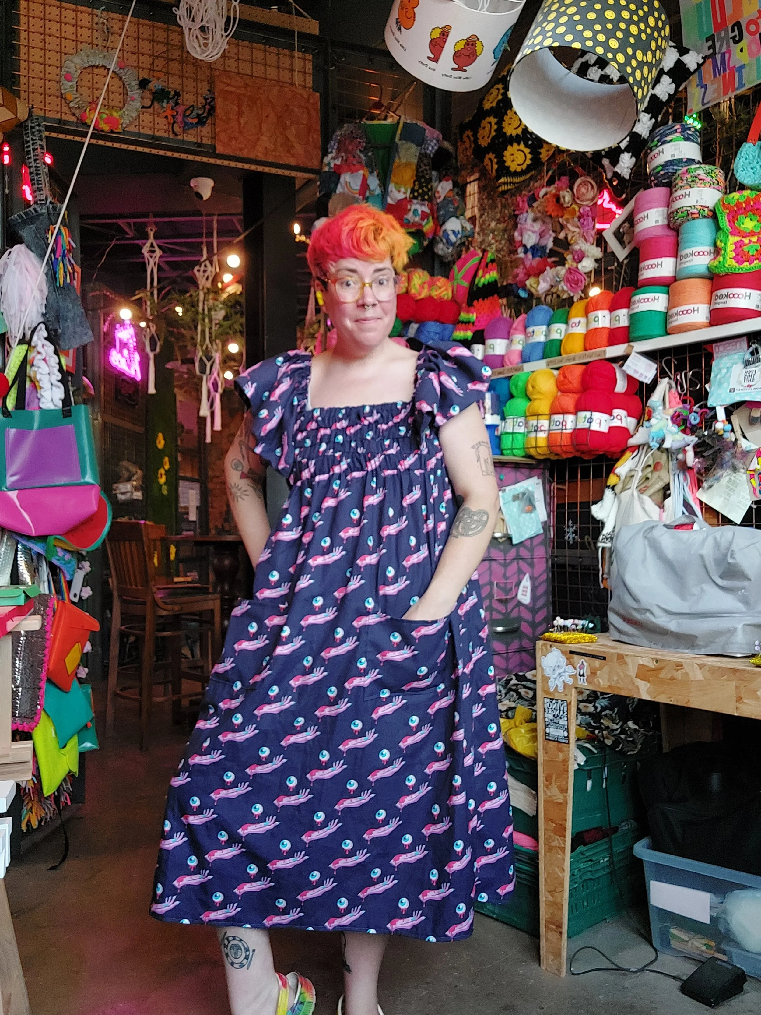 Twin Made Simple dress with frills and pockets - Pattern + Guide ...