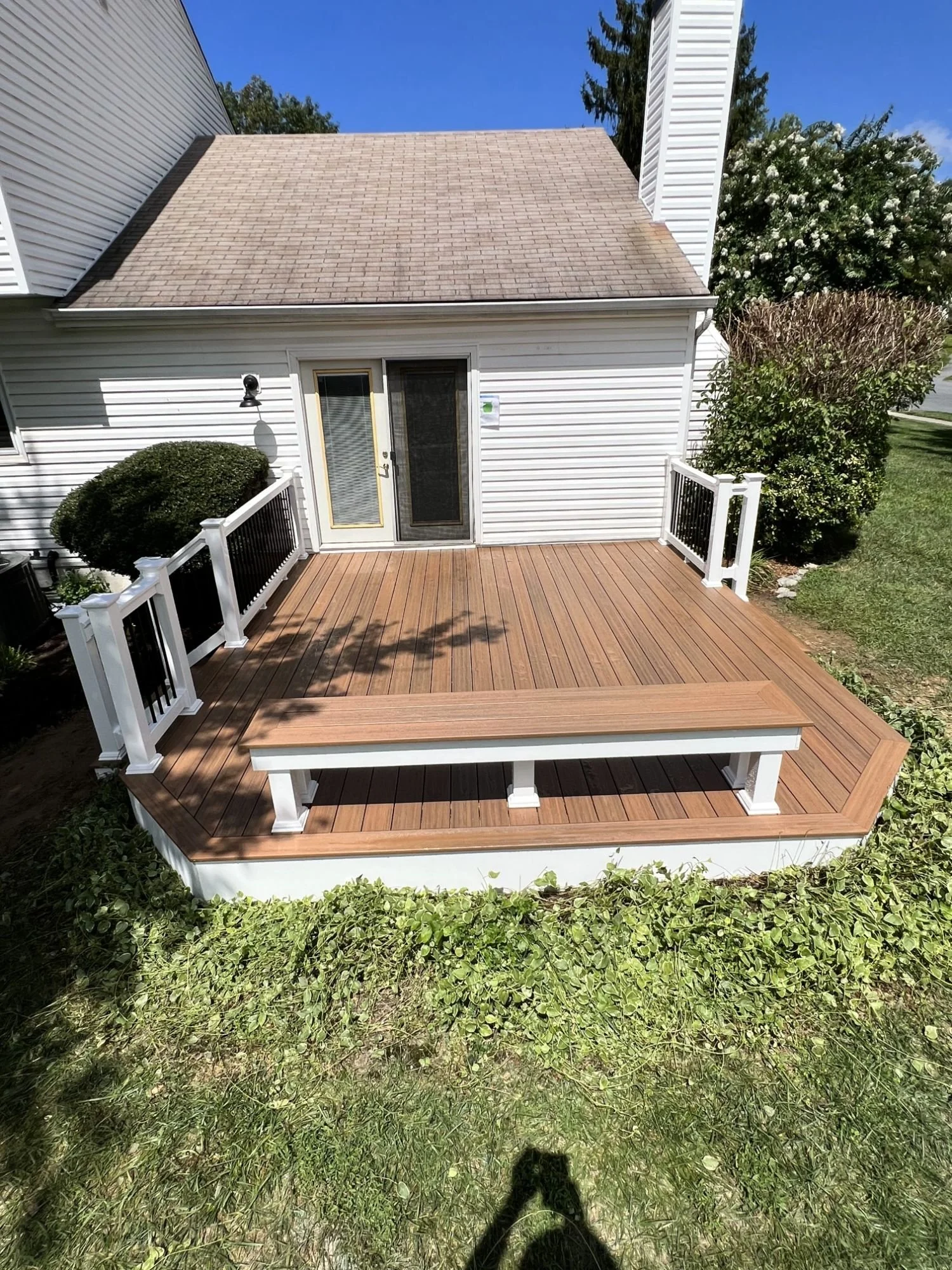 White Synthetic Decking