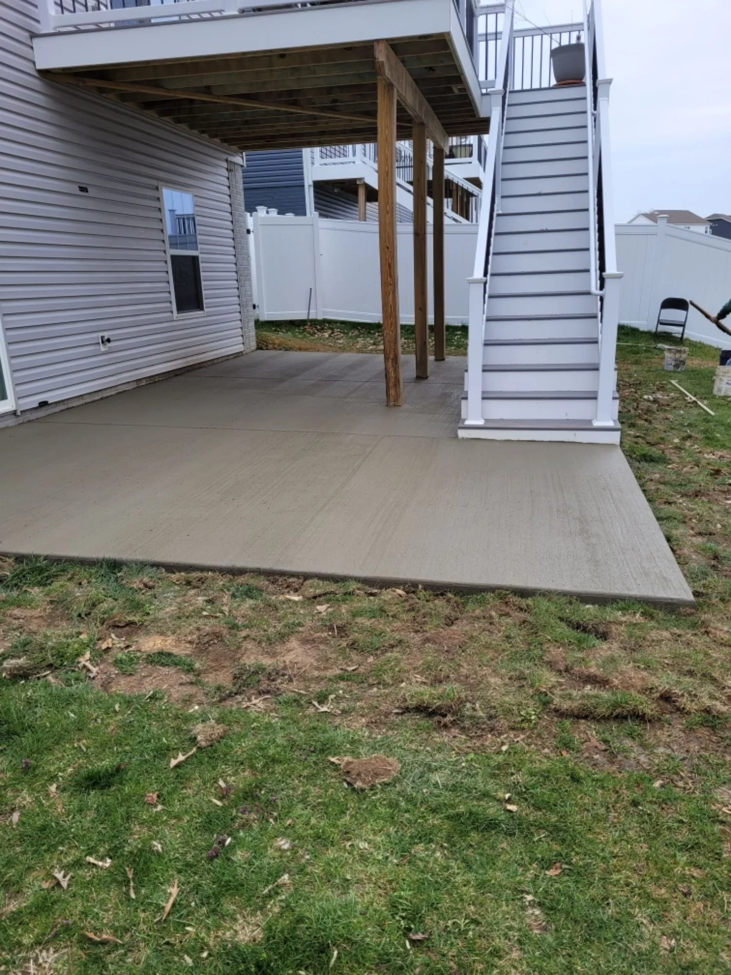 Concrete Patio Pictures | 🦀 Maryland Decking | Decks, Patios, and Fencing