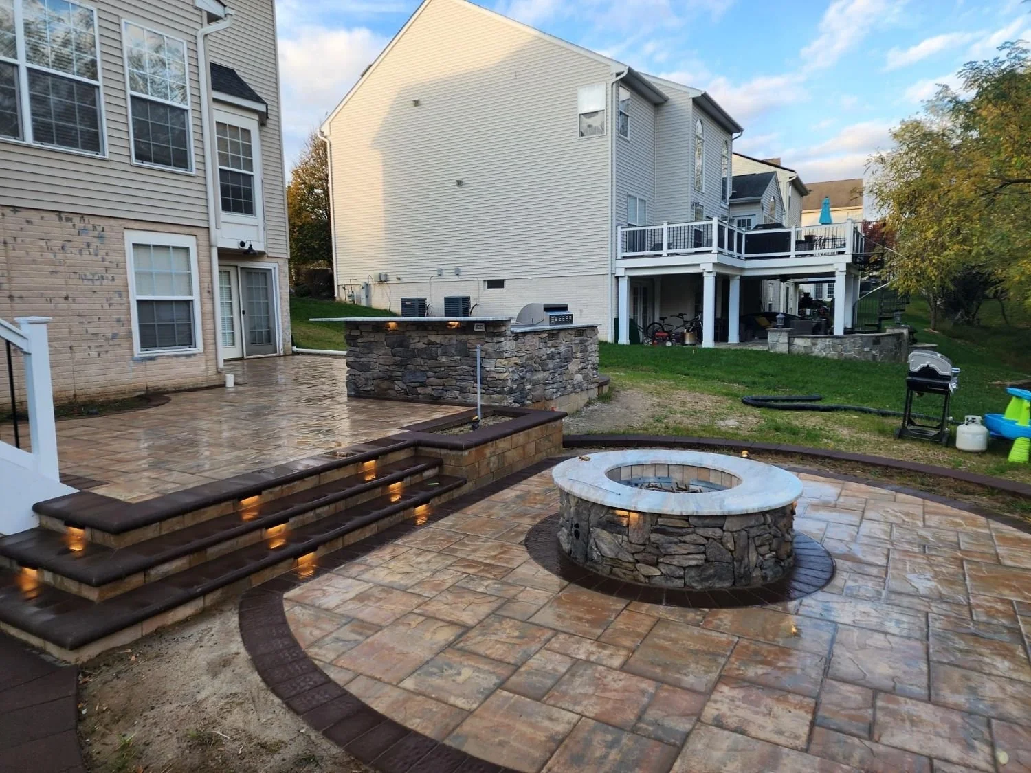 Fire Pit Pictures | 🦀 Maryland Decking | Decks, Patios, and Fencing