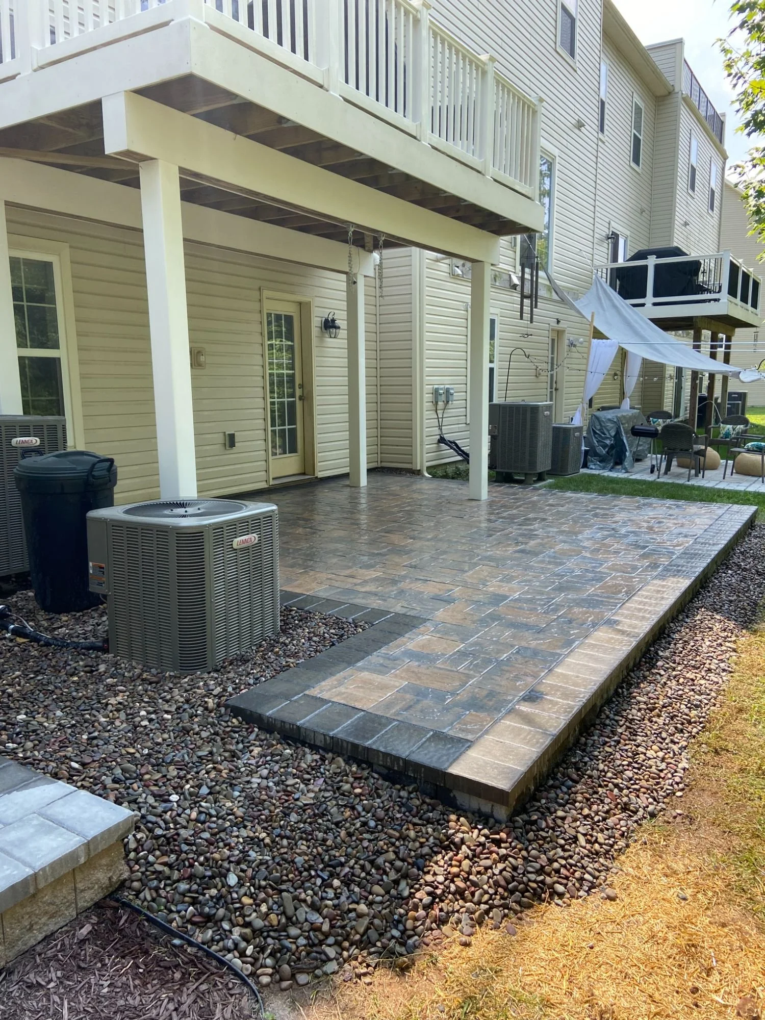 🦀 Completed Paver Patio Pictures - Maryland Decking - Decks, Patios ...