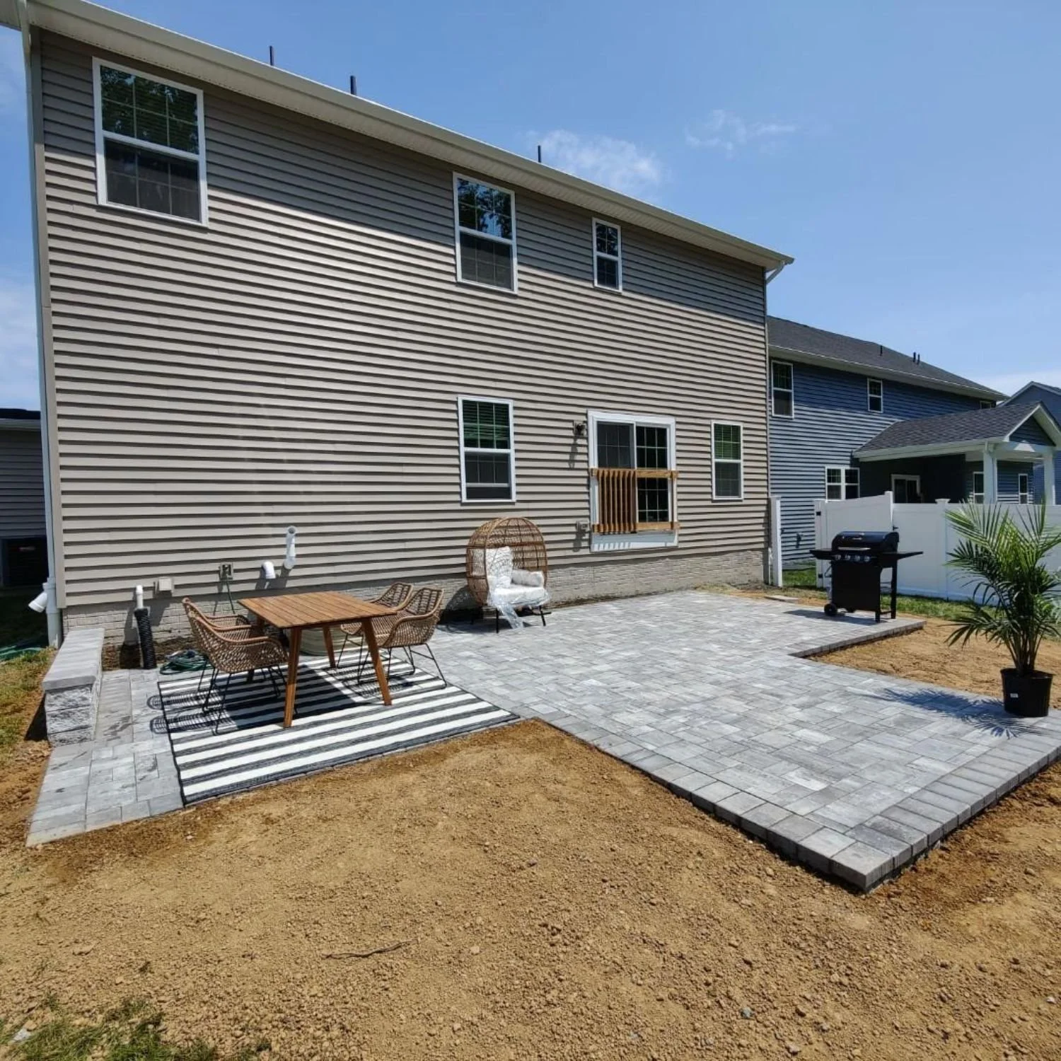 🦀 Completed Paver Patio Pictures - Maryland Decking - Decks, Patios ...