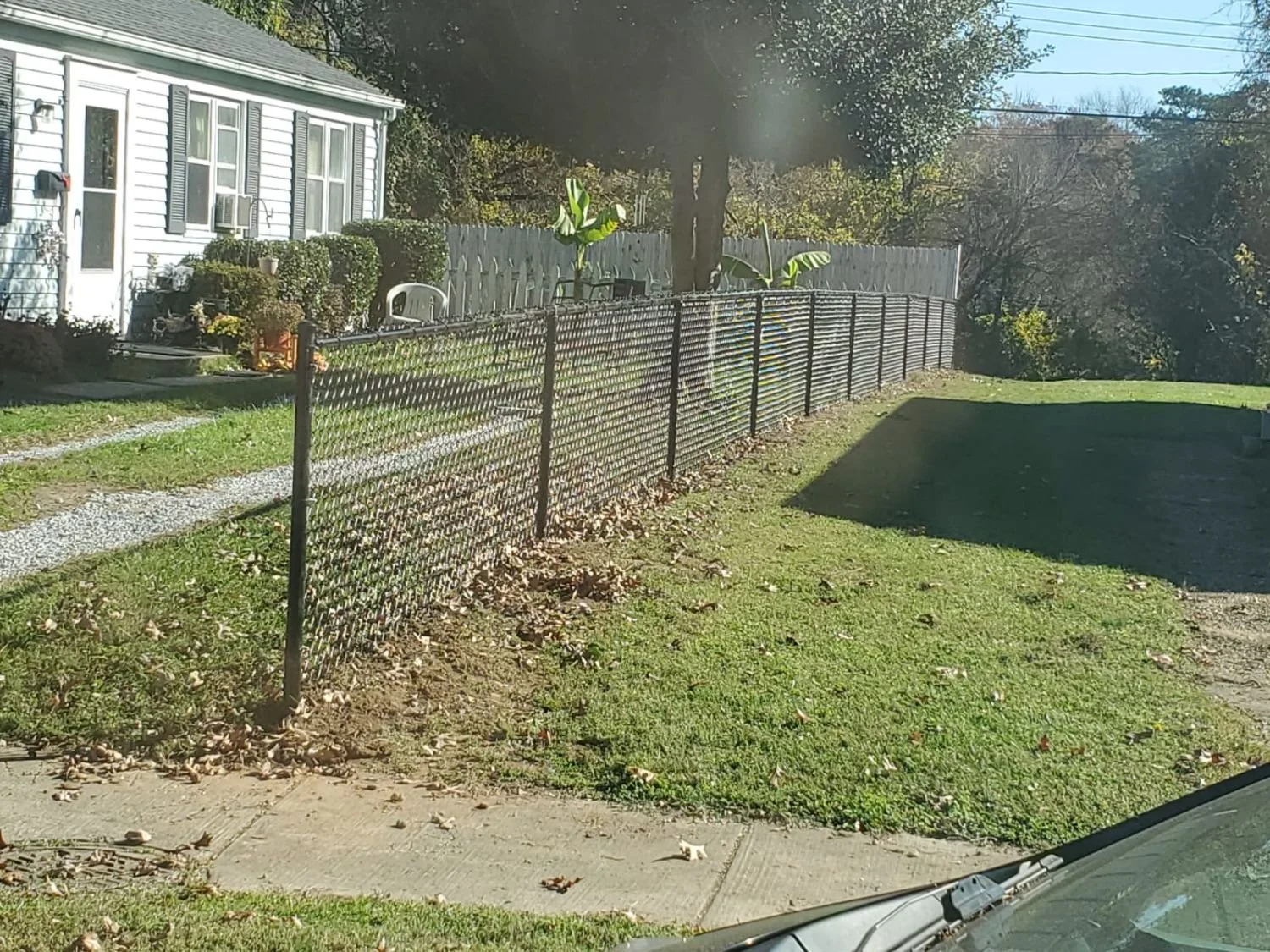 Chainlink Fence Pictures | 🦀 Maryland Decking | Decks, Patios, and Fencing