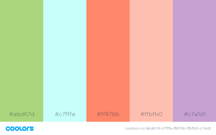 6 color palettes for spring — Untethered Design Studio, LLC