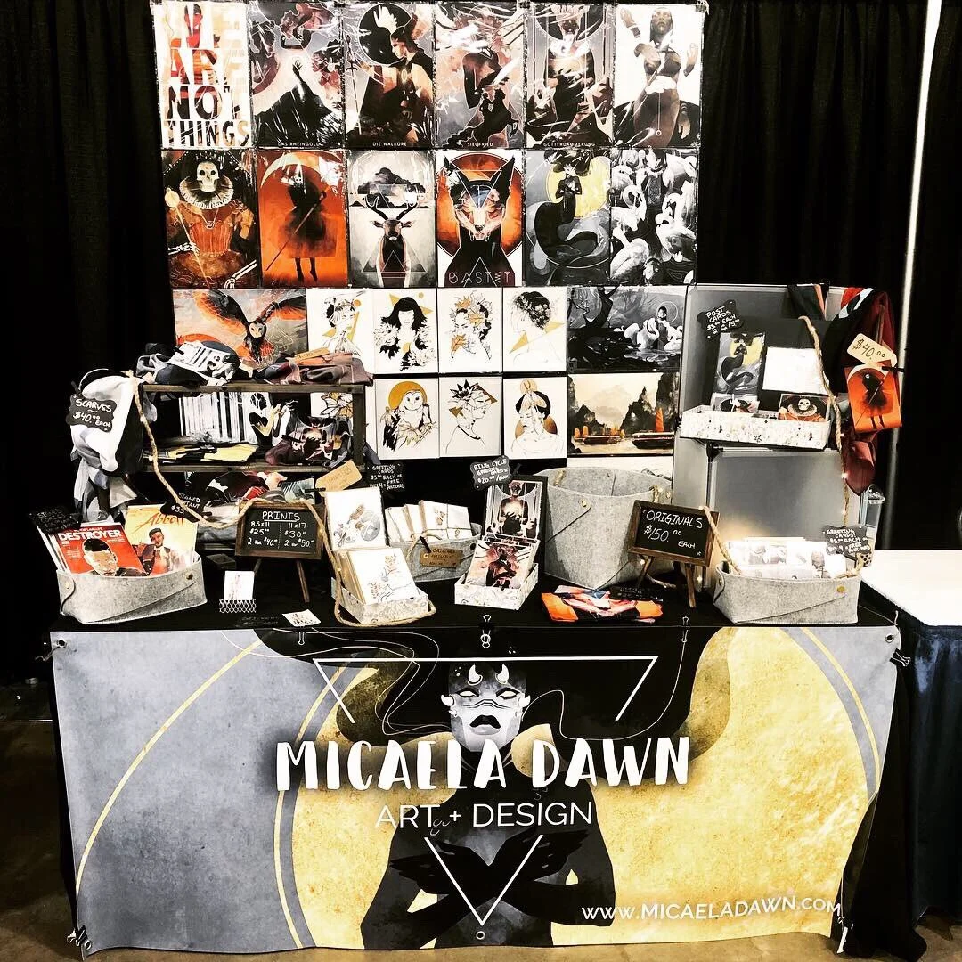 How to Design a Booth for Artist Alley — Micaela Dawn