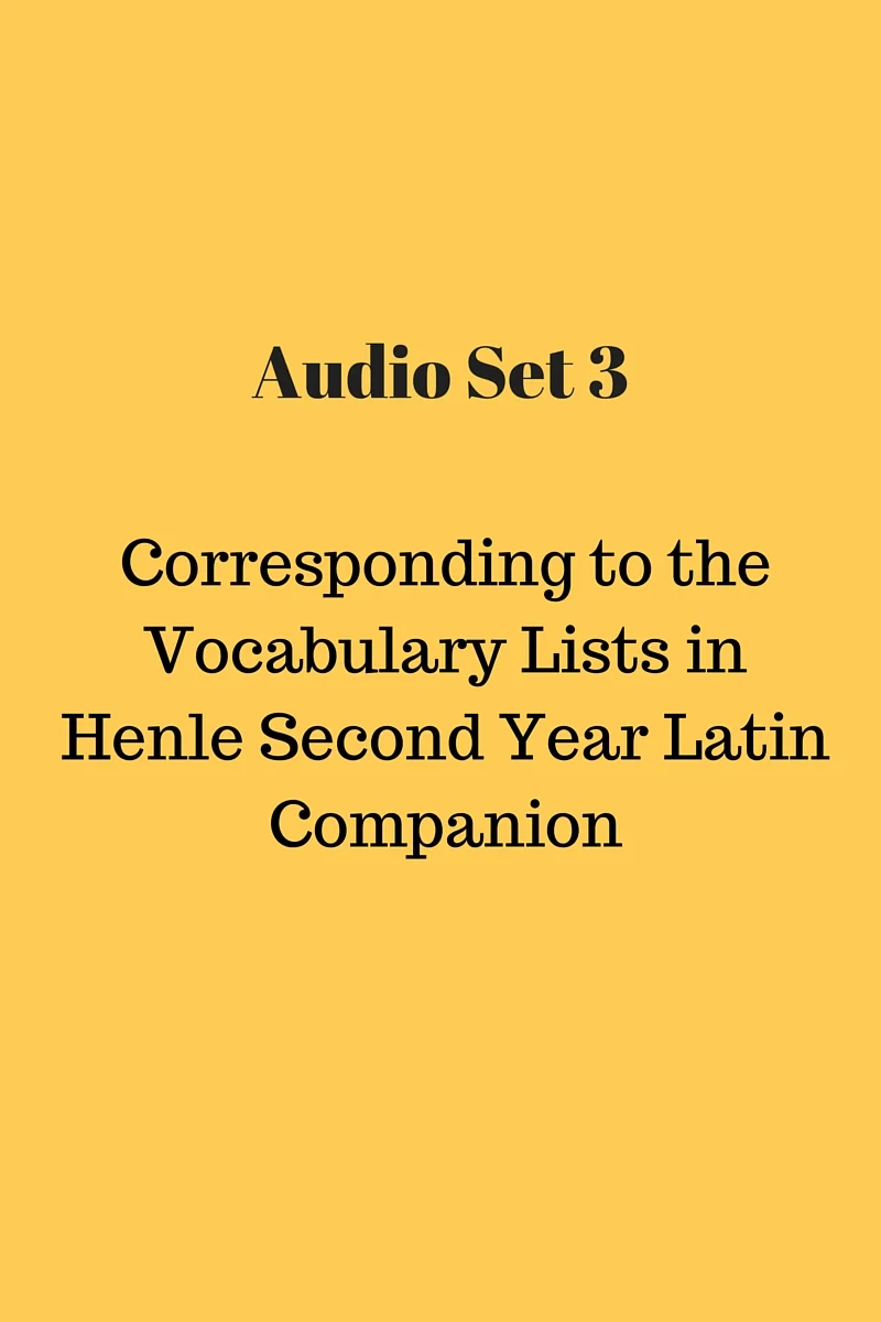 Henle Study Guides & Audio Files — Magistra Jones Latin Instruction