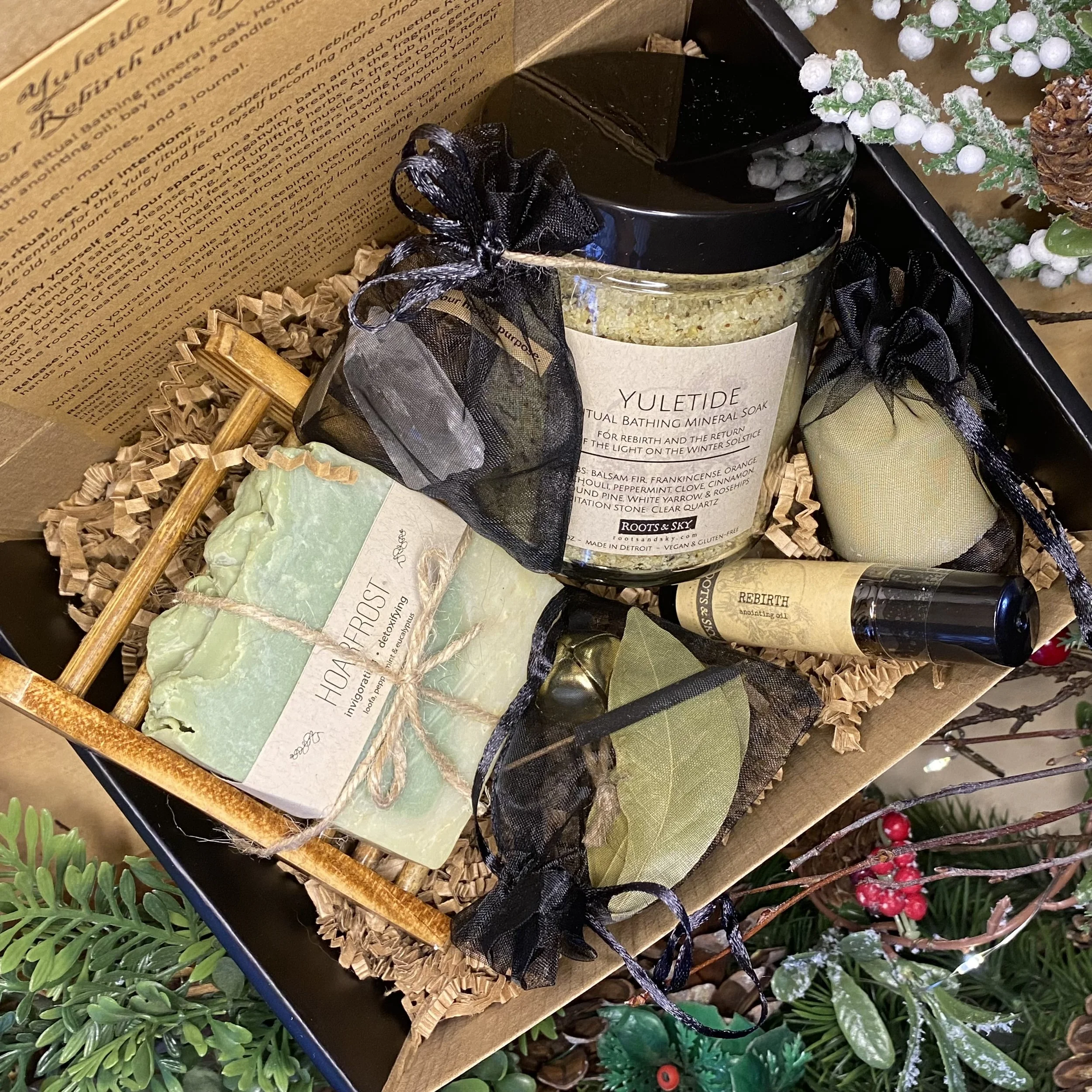Yuletide Ritual Bathing Kit - for Rebirth & Renewal — Roots & Sky