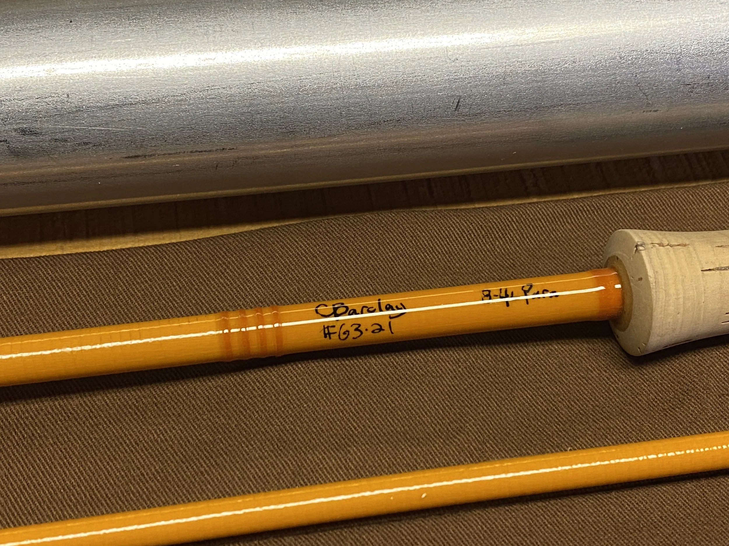 Parabolic 8-4L fiberglass fly rod - lightly used — C. Barclay Fly Rod Co.