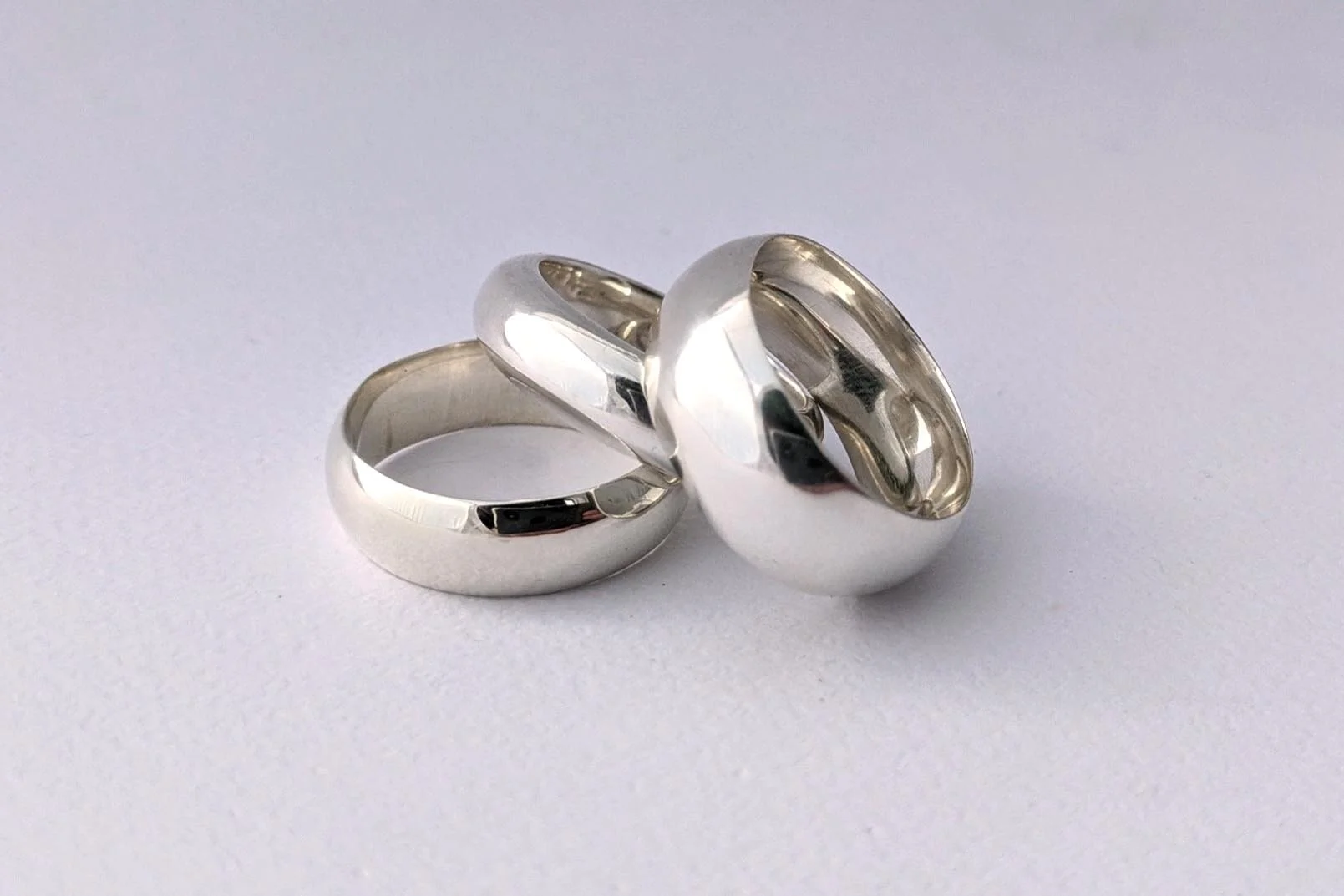 7mm wide half round ring - made to size — Georgina Dunn Jewellery