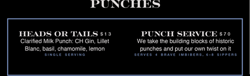 Menu PDF — The Violet Hour